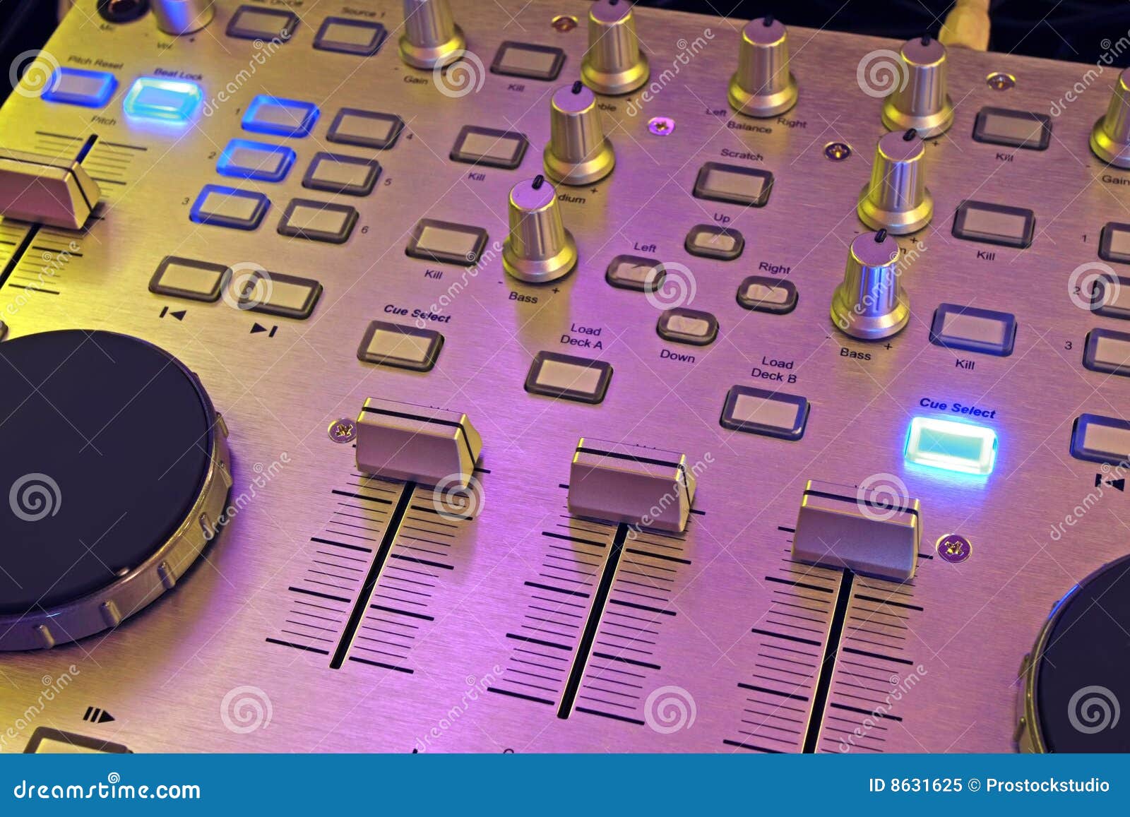 DJ Control Panel - Music Mixer Stock Image - Image of popular, mixing ...