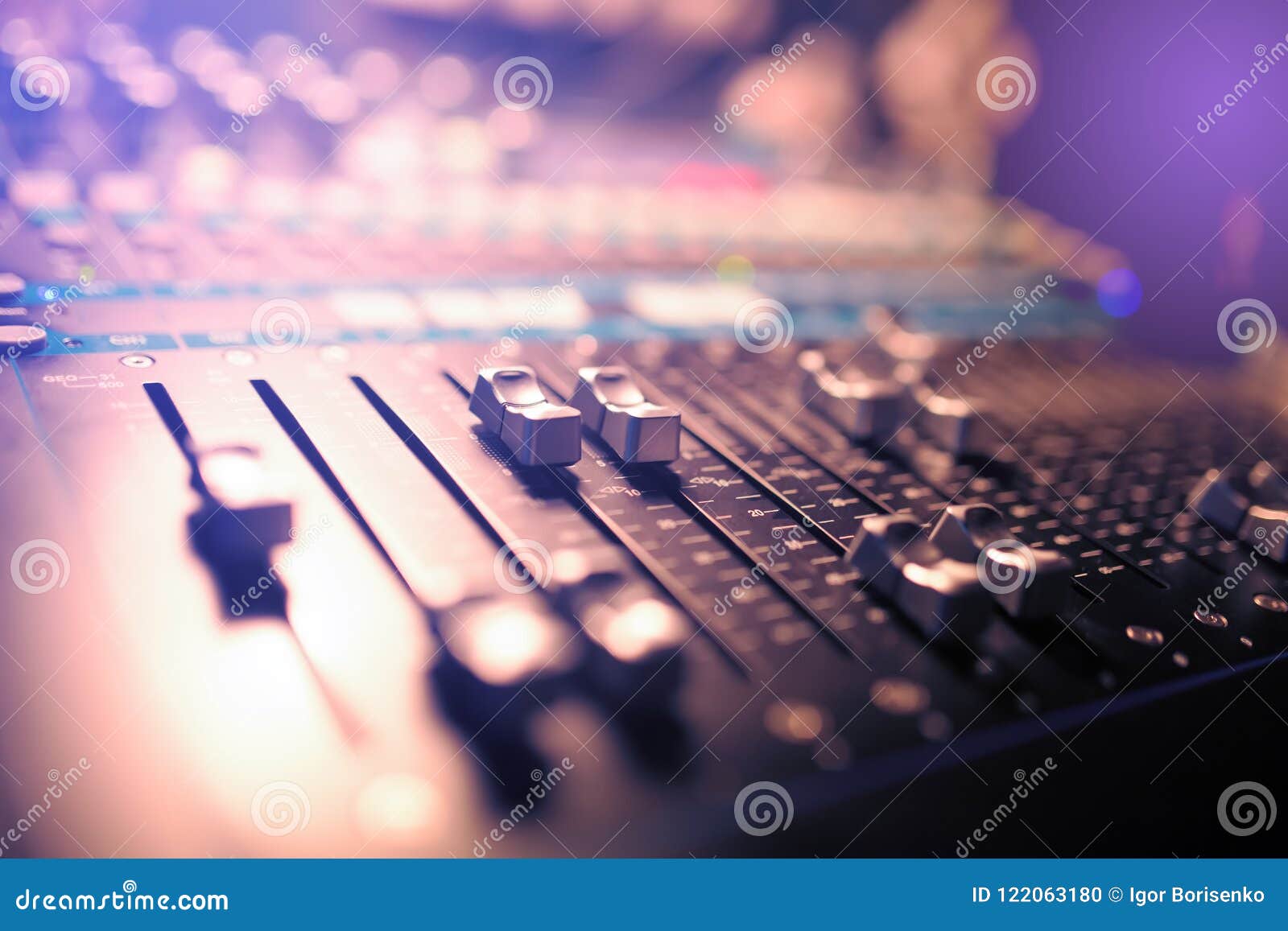 Dj Control Panel for Music Recording and Night Club Management Stock ...