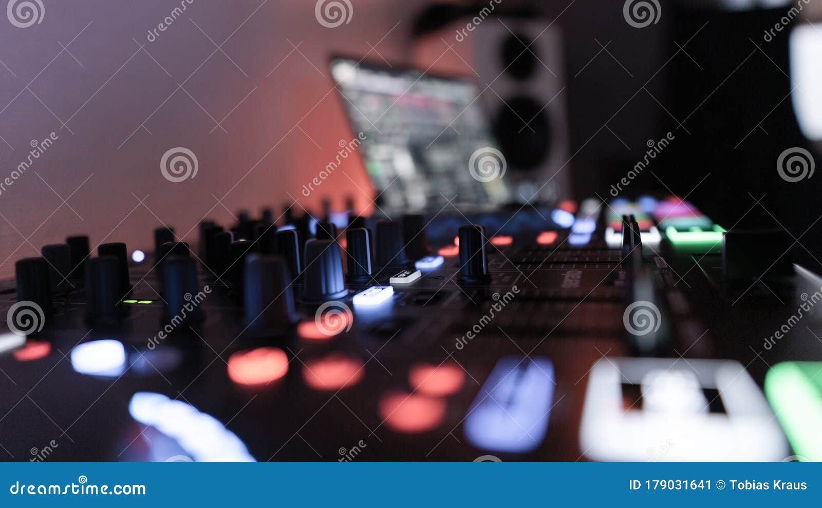 DJ Controller Side View stock image. Image of concert - 179031641