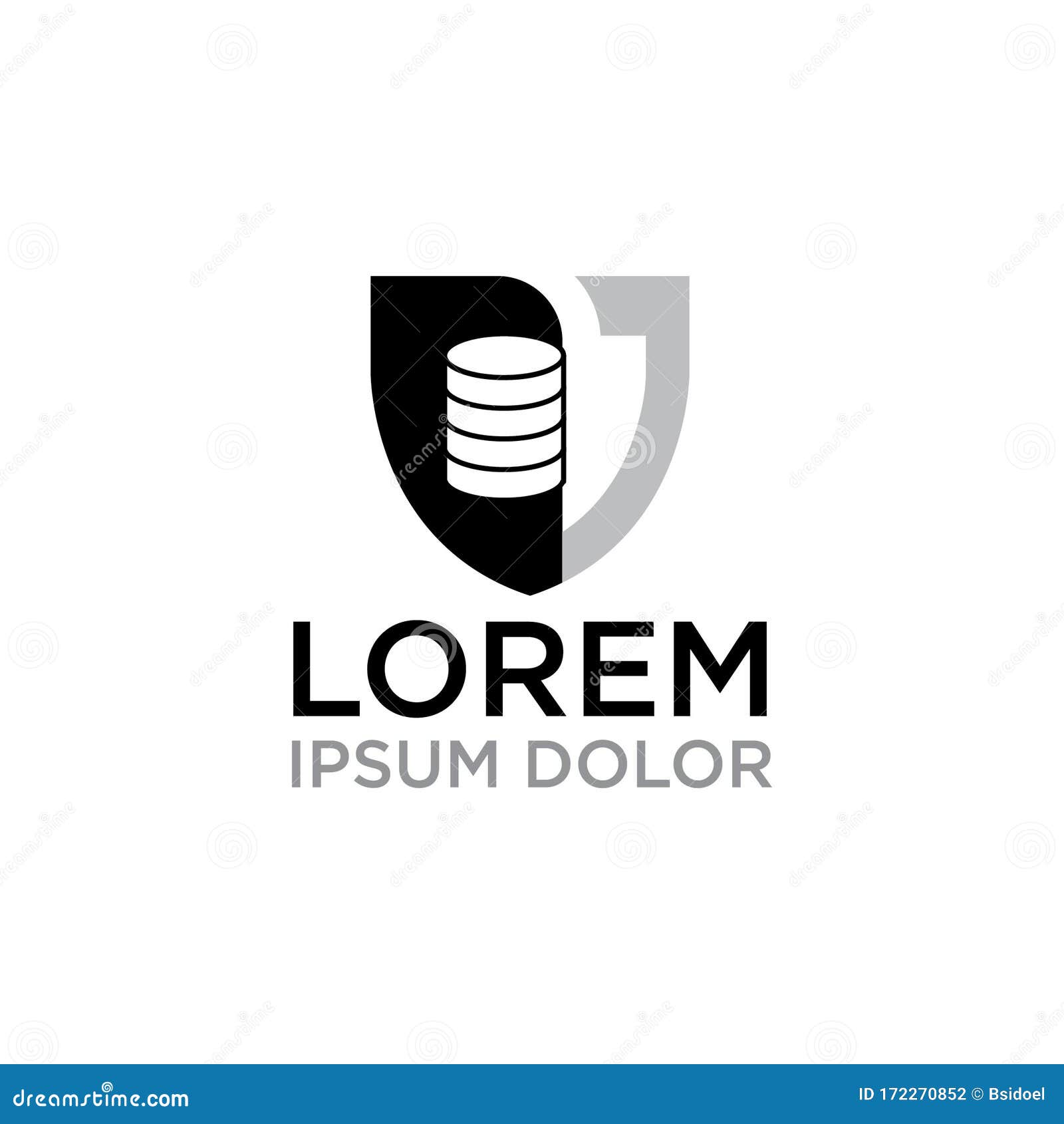 Digital Data Protection Logo - Digital Data Security Service Stock ...