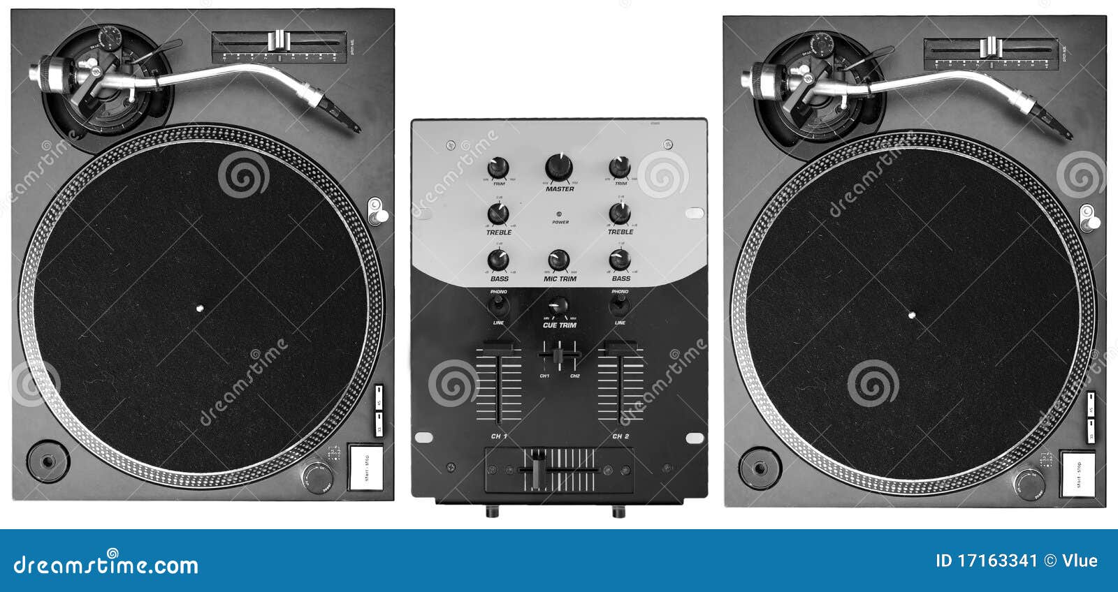 DJ Decks stock image. Image of design, isolated, groove - 17163341