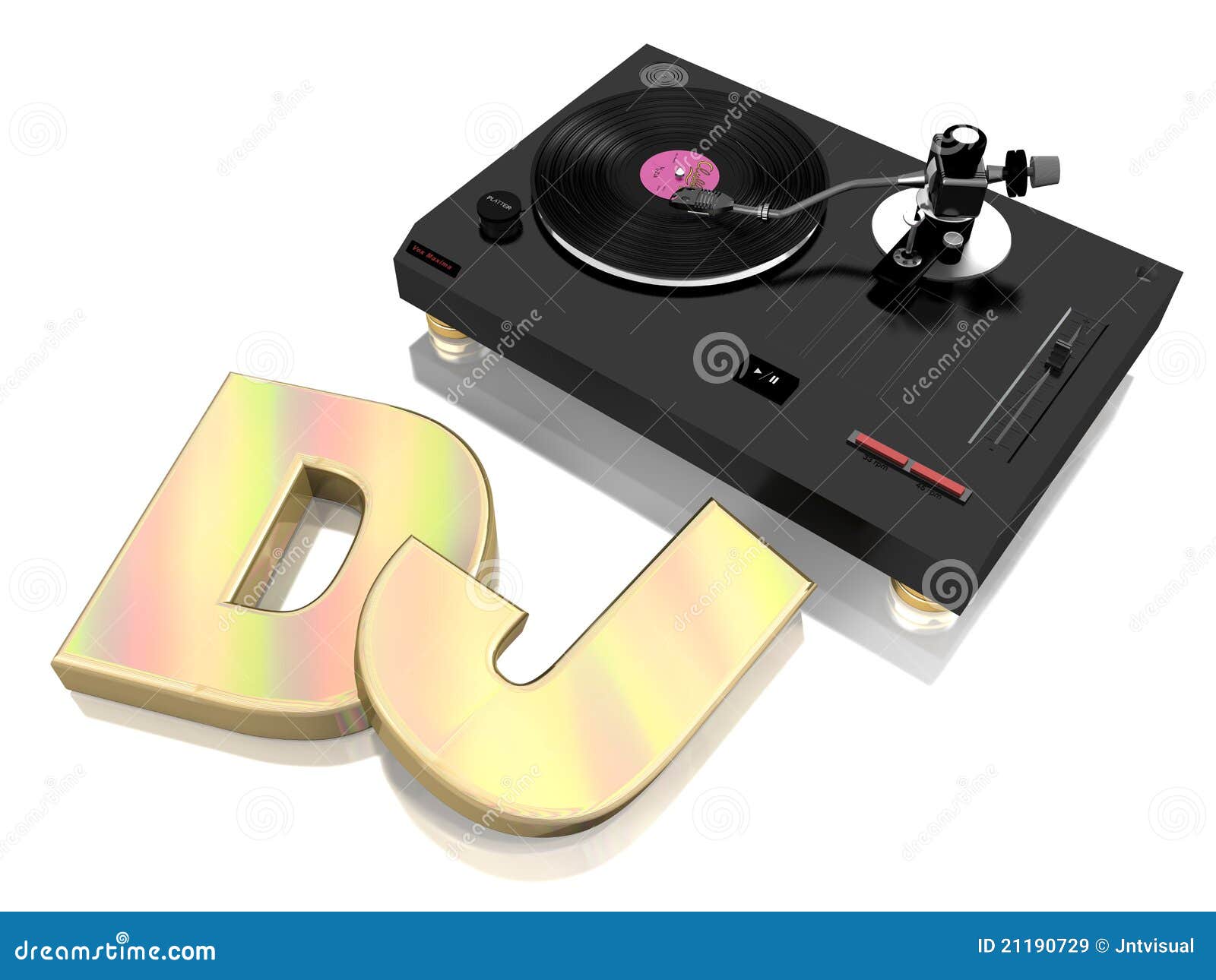 DJ decks concept stock illustration. Illustration of deck - 21190729