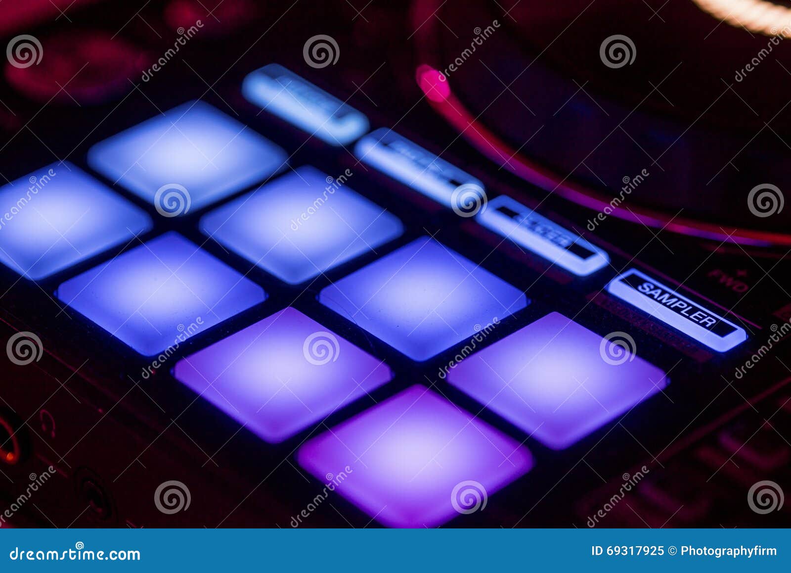 Dj decks control panel stock image. Image of board, studio - 69317925