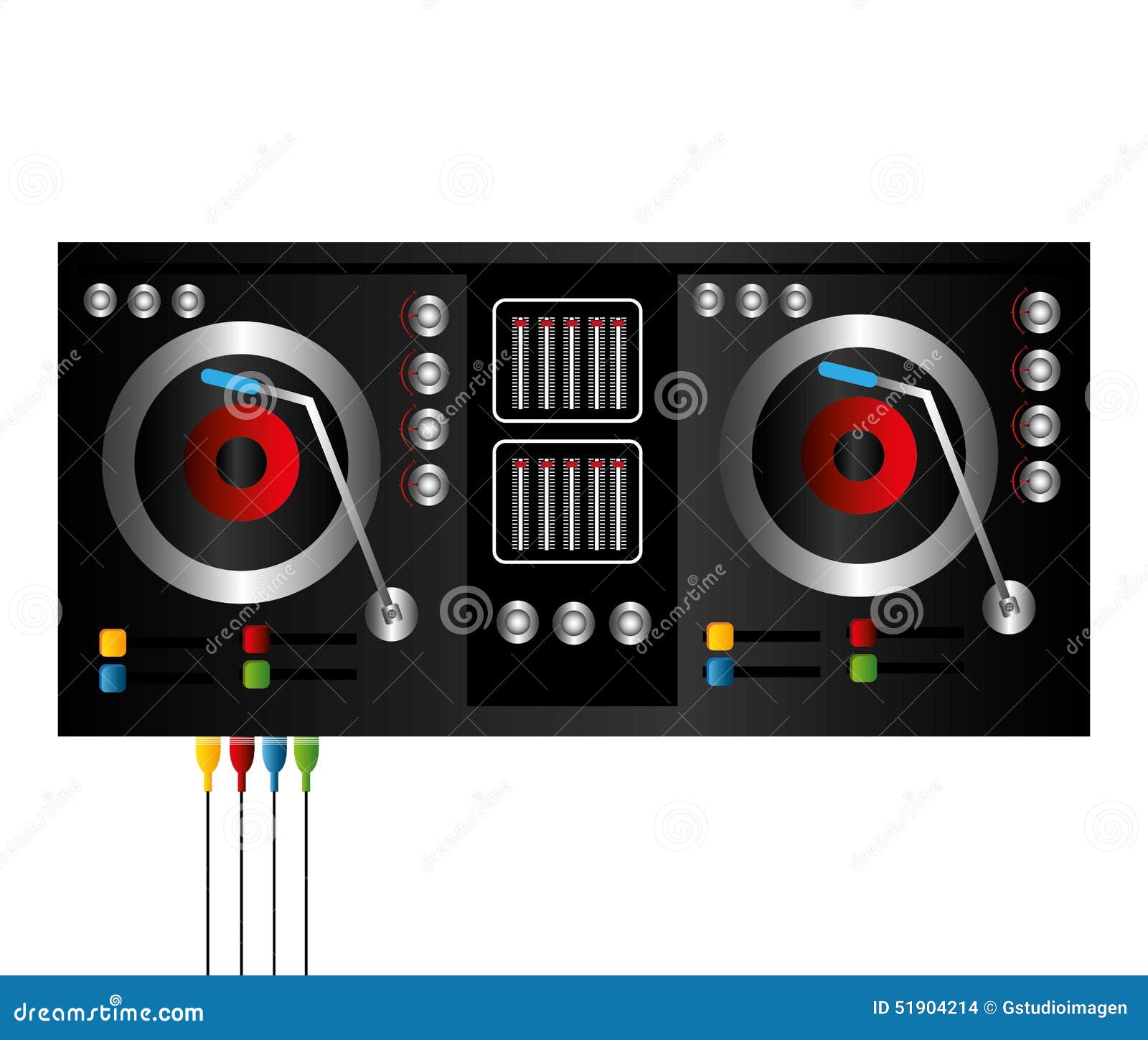 DJ design. stock vector. Illustration of disc, equalizer - 51904214