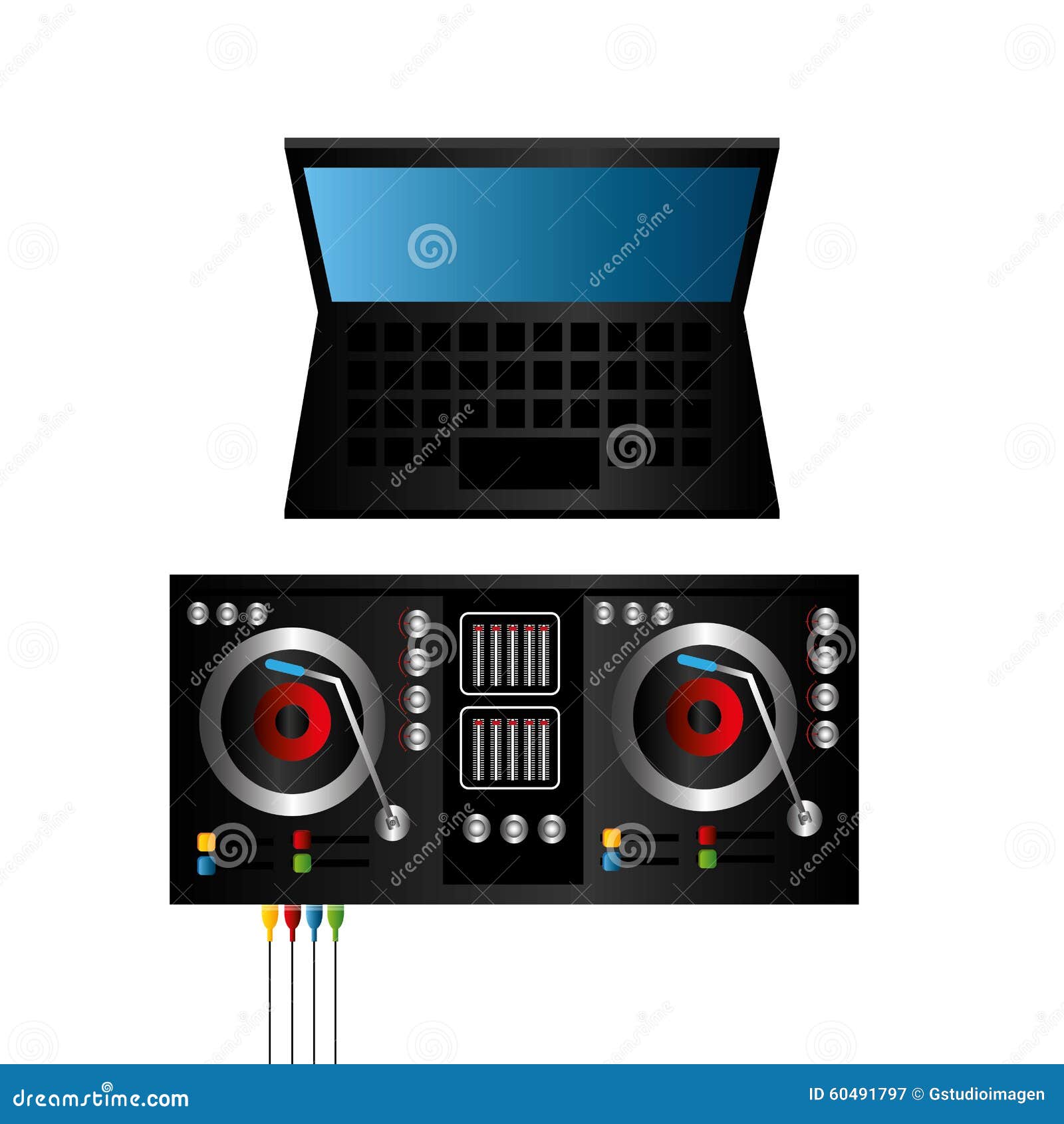 Dj design stock vector. Illustration of stereo, musical - 60491797