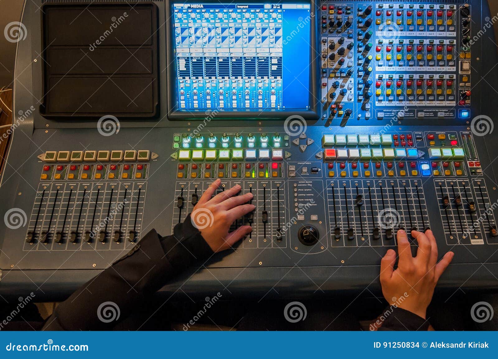 DJ for the equipment stock photo. Image of concert, mixing - 91250834