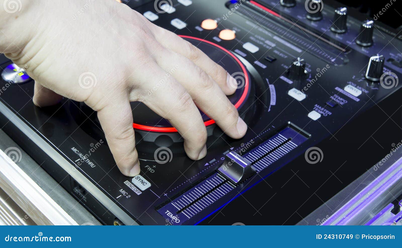 Dj hand stock image. Image of plastic, nightlife, performance - 24310749