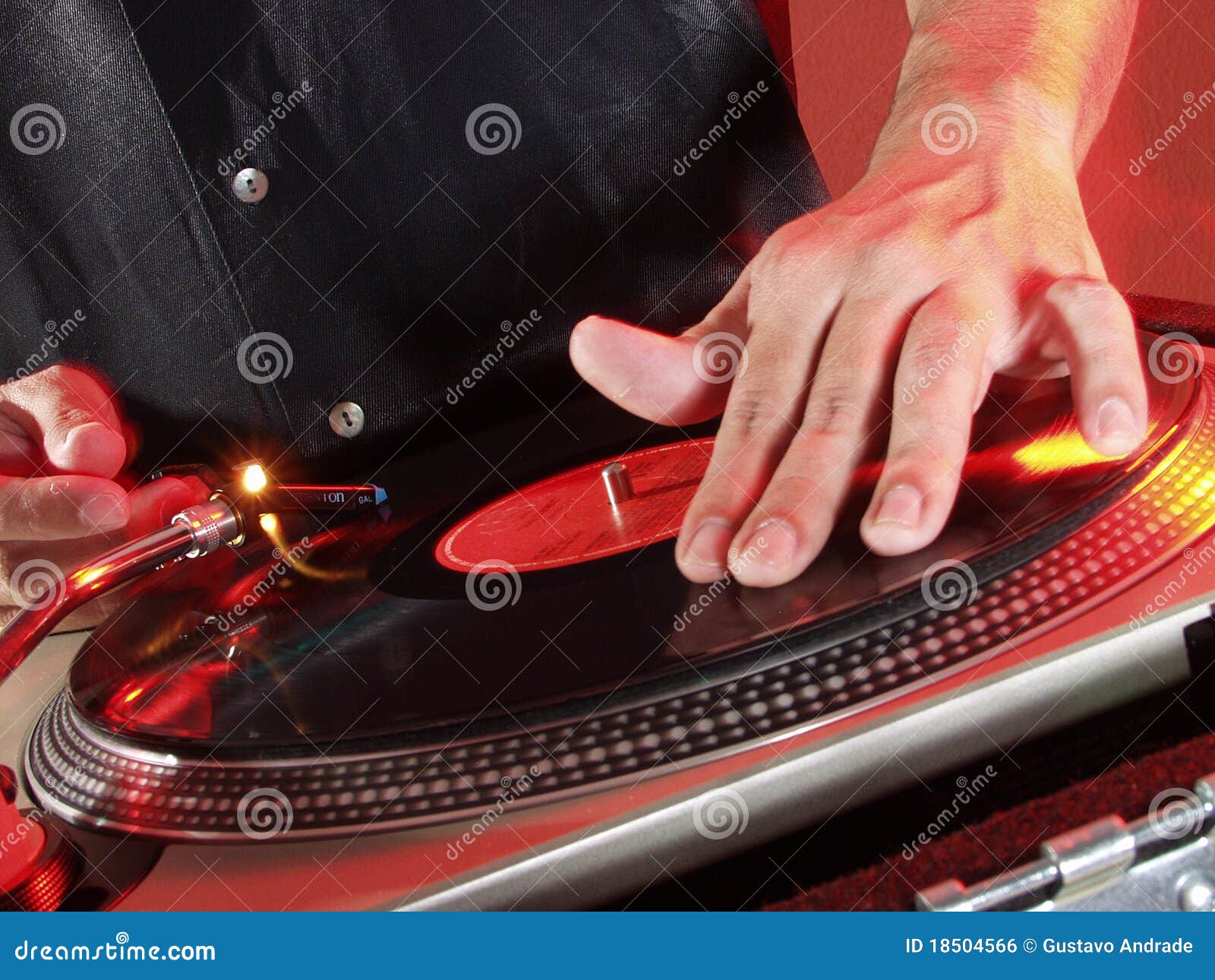 DJ hands. stock photo. Image of leisure, life, hand, profession - 18504566