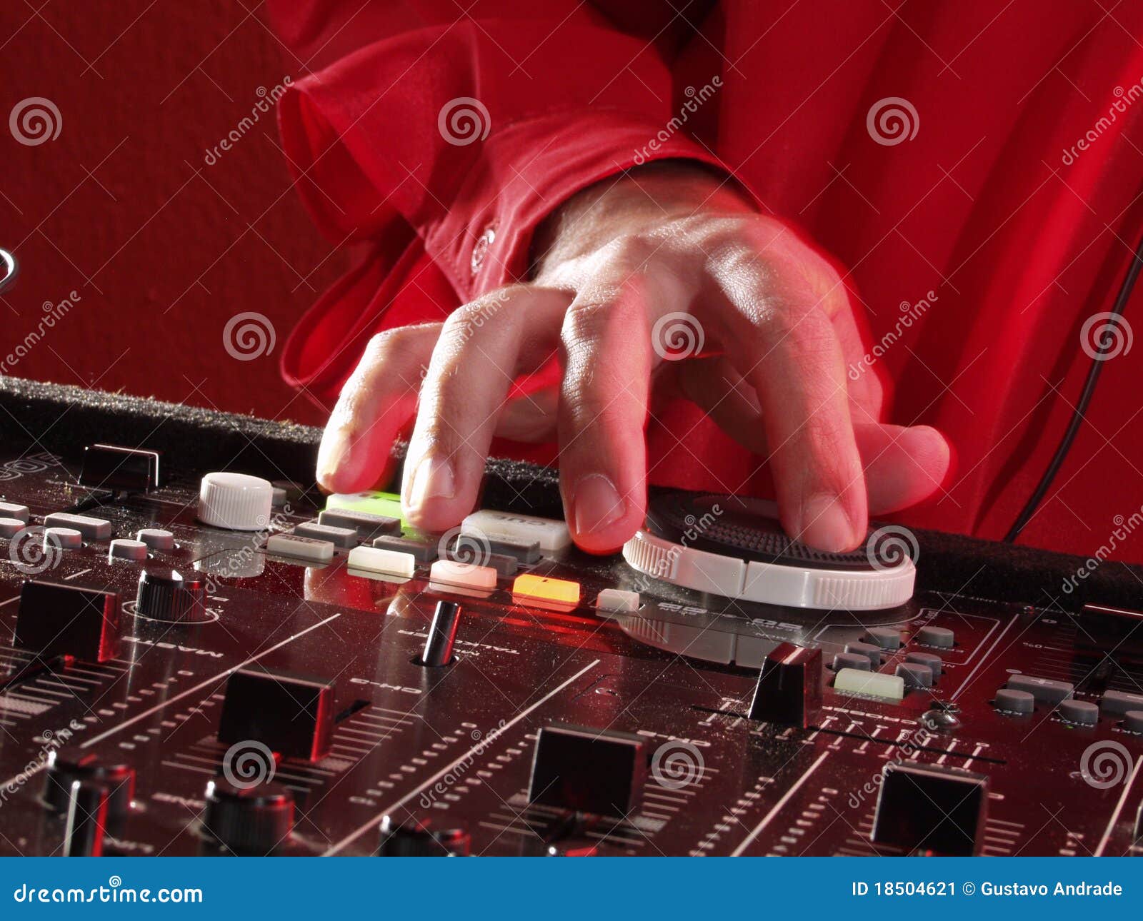 DJ hands. stock image. Image of profession, celebrating - 18504621