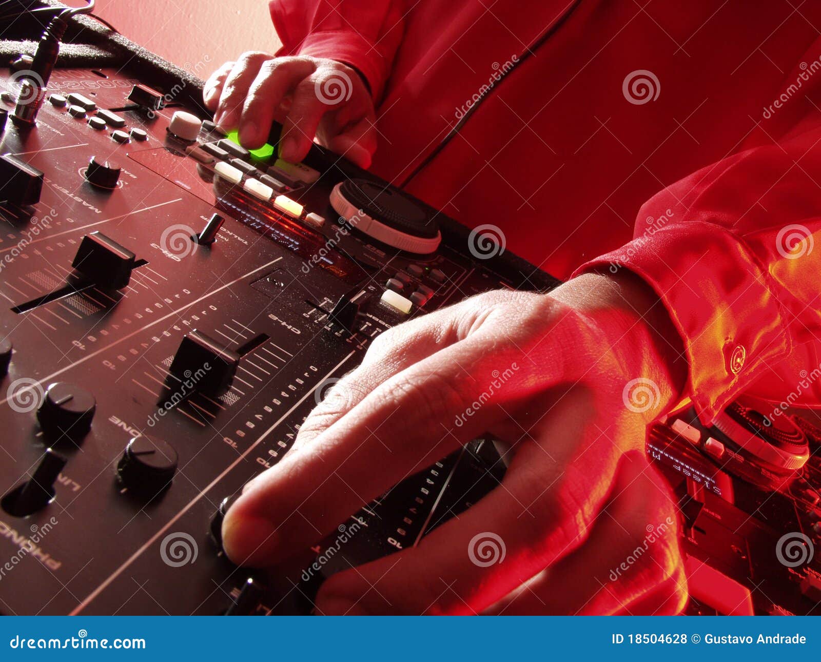 DJ hands. stock photo. Image of people, moving, celebration - 18504628