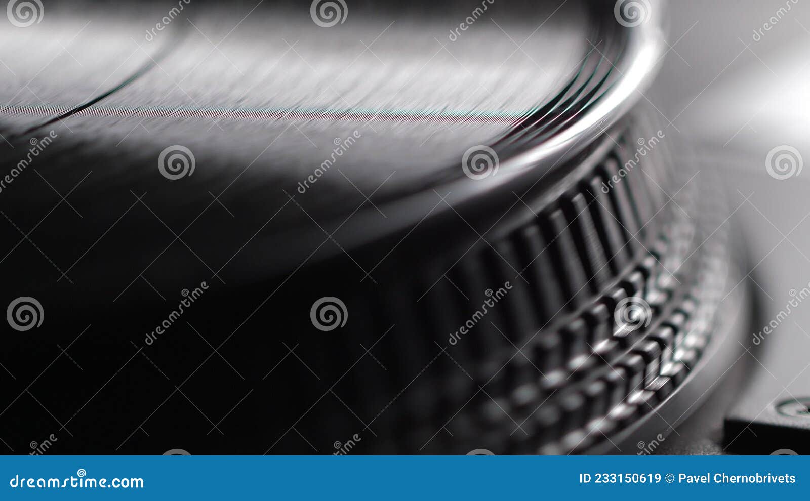 DJ Headshell on Spinning Record on Turntable Stock Video - Video of ...