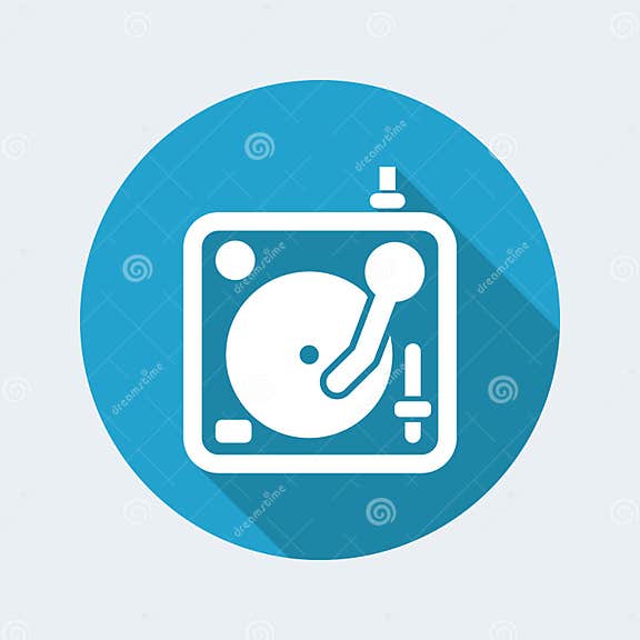 DJ icon stock vector. Illustration of isolated, player - 96394683