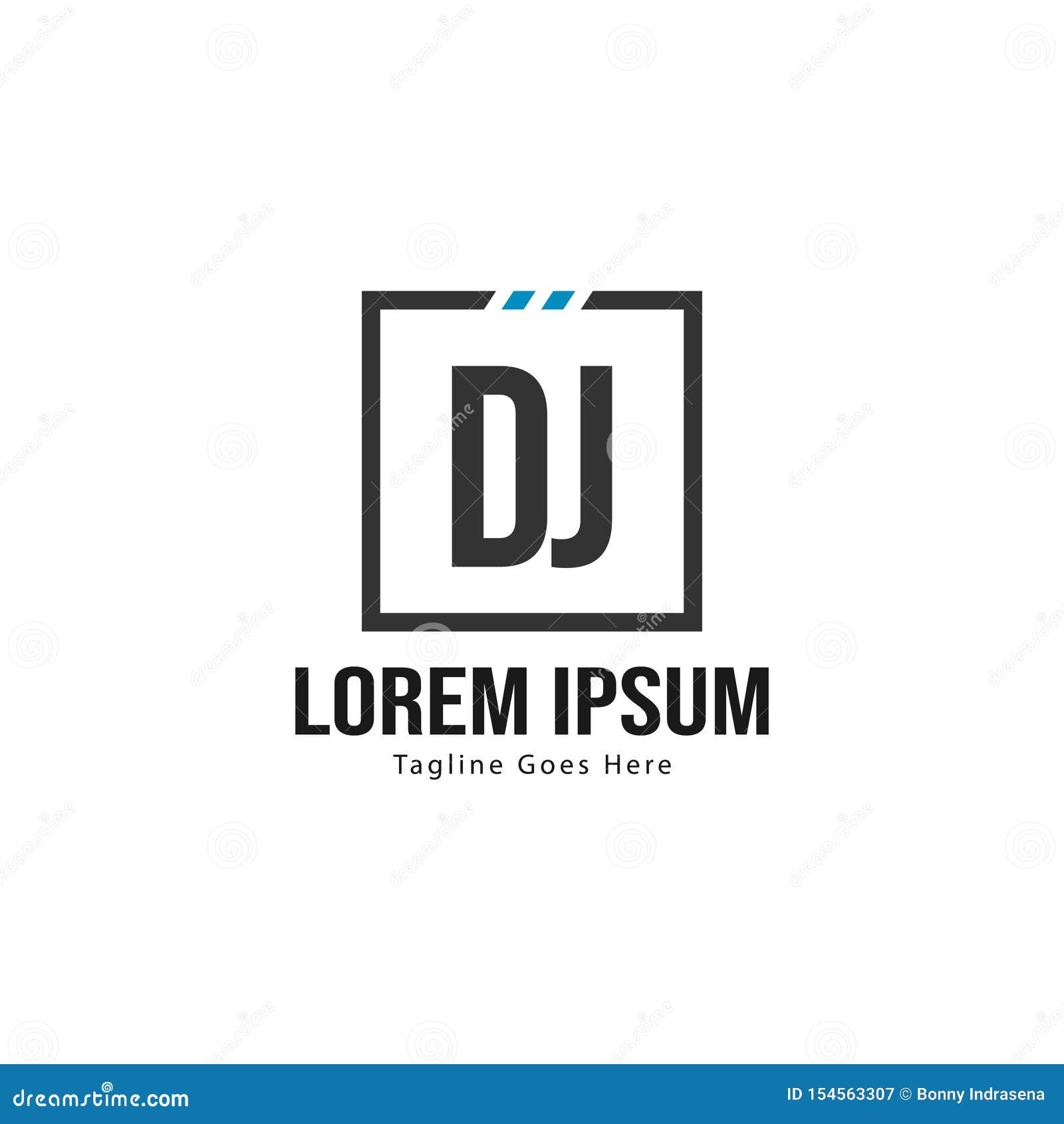 DJ Letter Logo Design. Creative Modern DJ Letters Icon Illustration ...