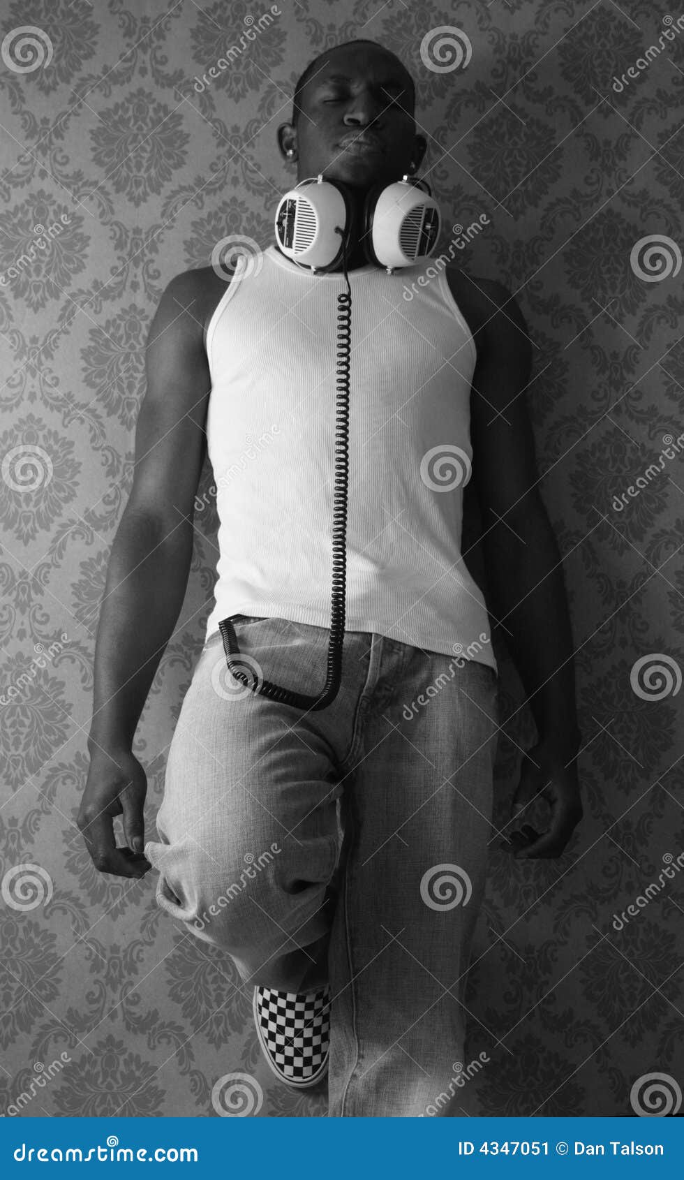 Dj man stock image. Image of deejay, enjoy, club, cool - 4347051