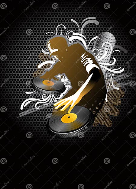 Dj mix stock vector. Illustration of mixer, design, player - 6942733
