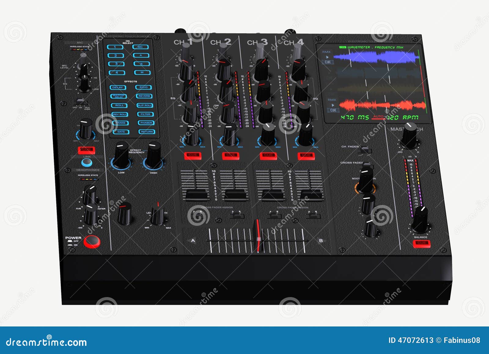 DJ mix console stock image. Image of console, specific - 47072613
