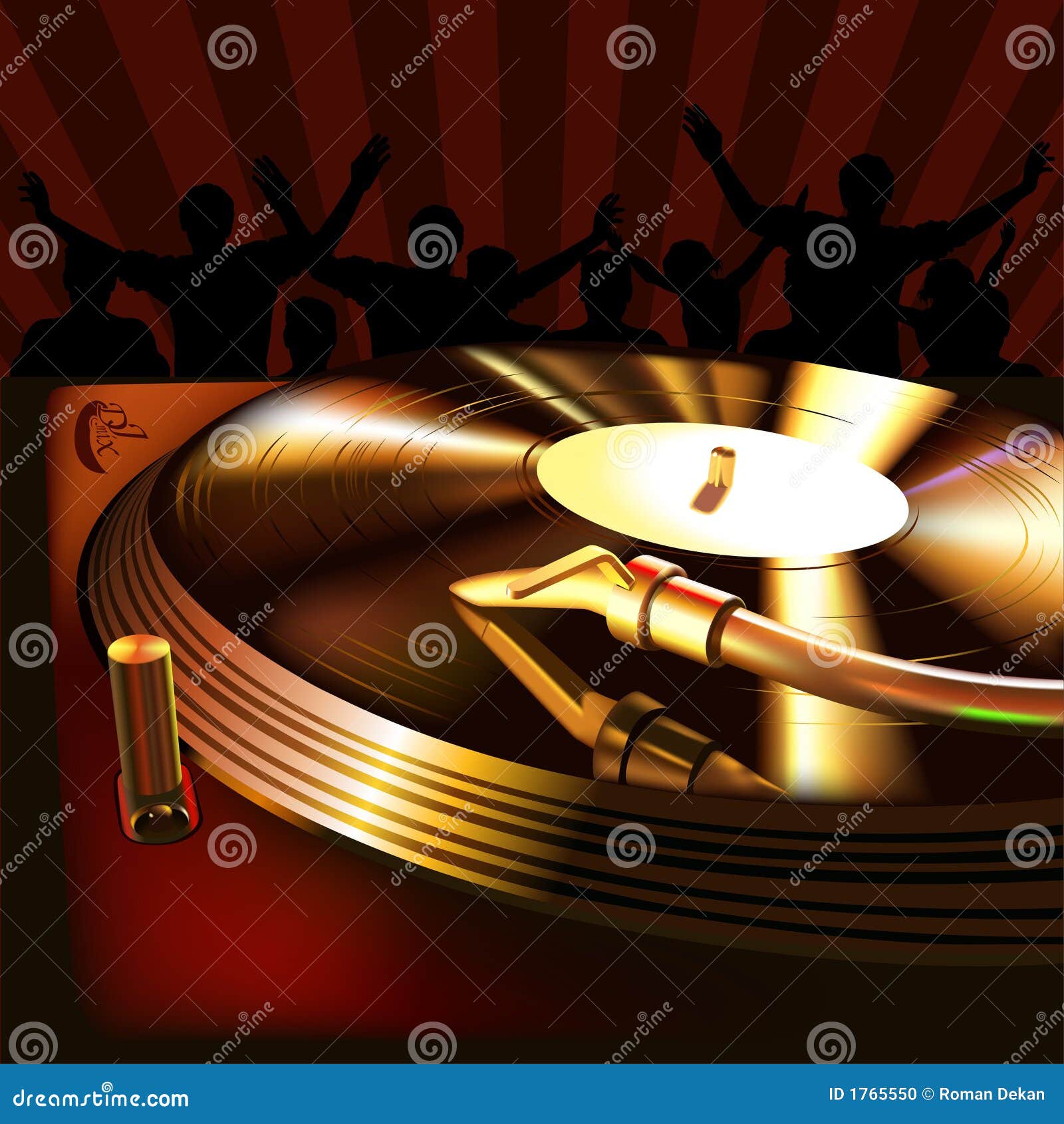 DJ Mix Panel stock vector. Illustration of house, night - 1765550