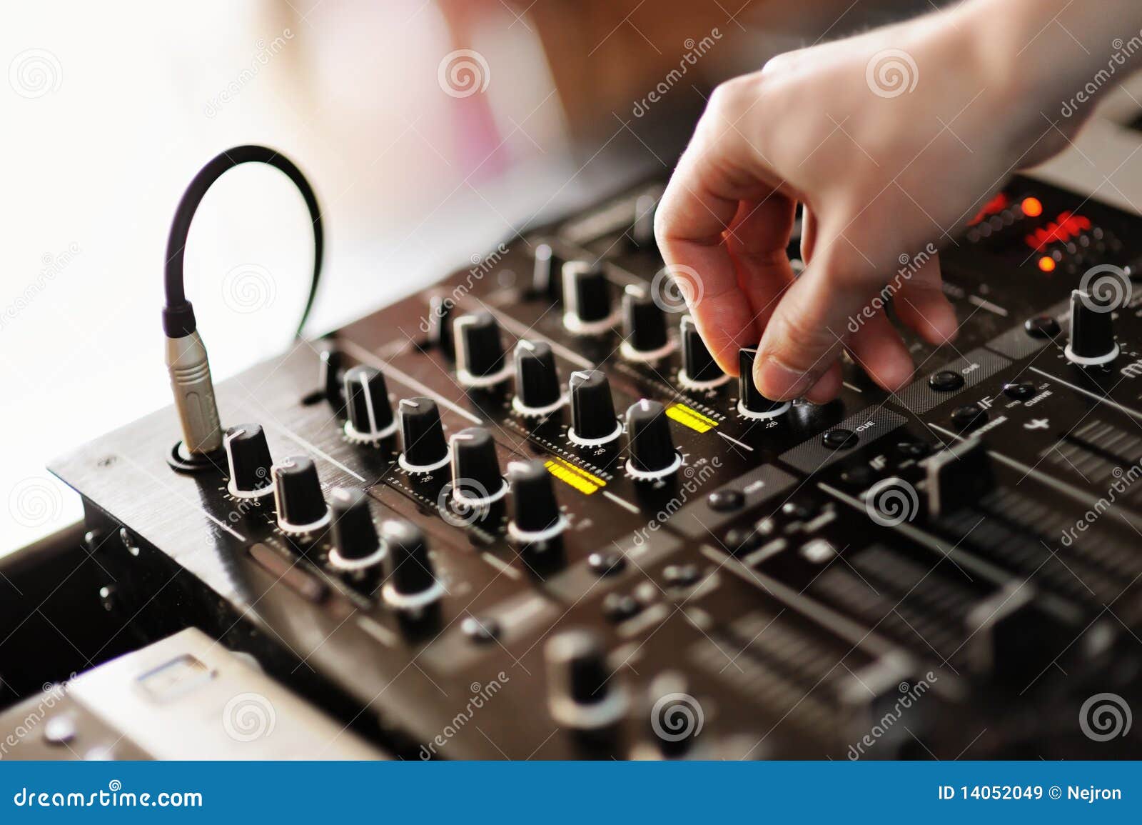 Dj mixer stock image. Image of sound, cool, discotheque - 14052049
