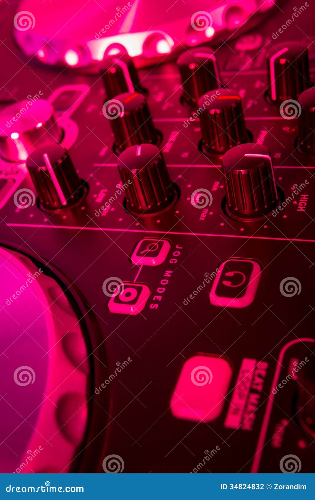 Dj mixer stock photo. Image of musical, club, entertainment - 34824832