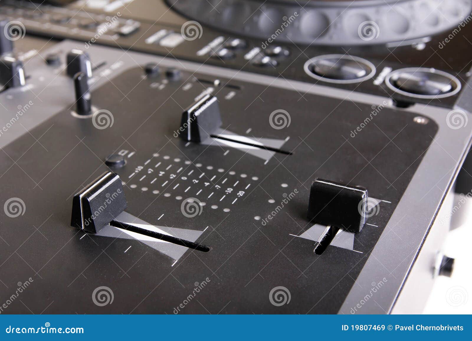 Dj mixer and cd player stock image. Image of stereo, deck - 19807469