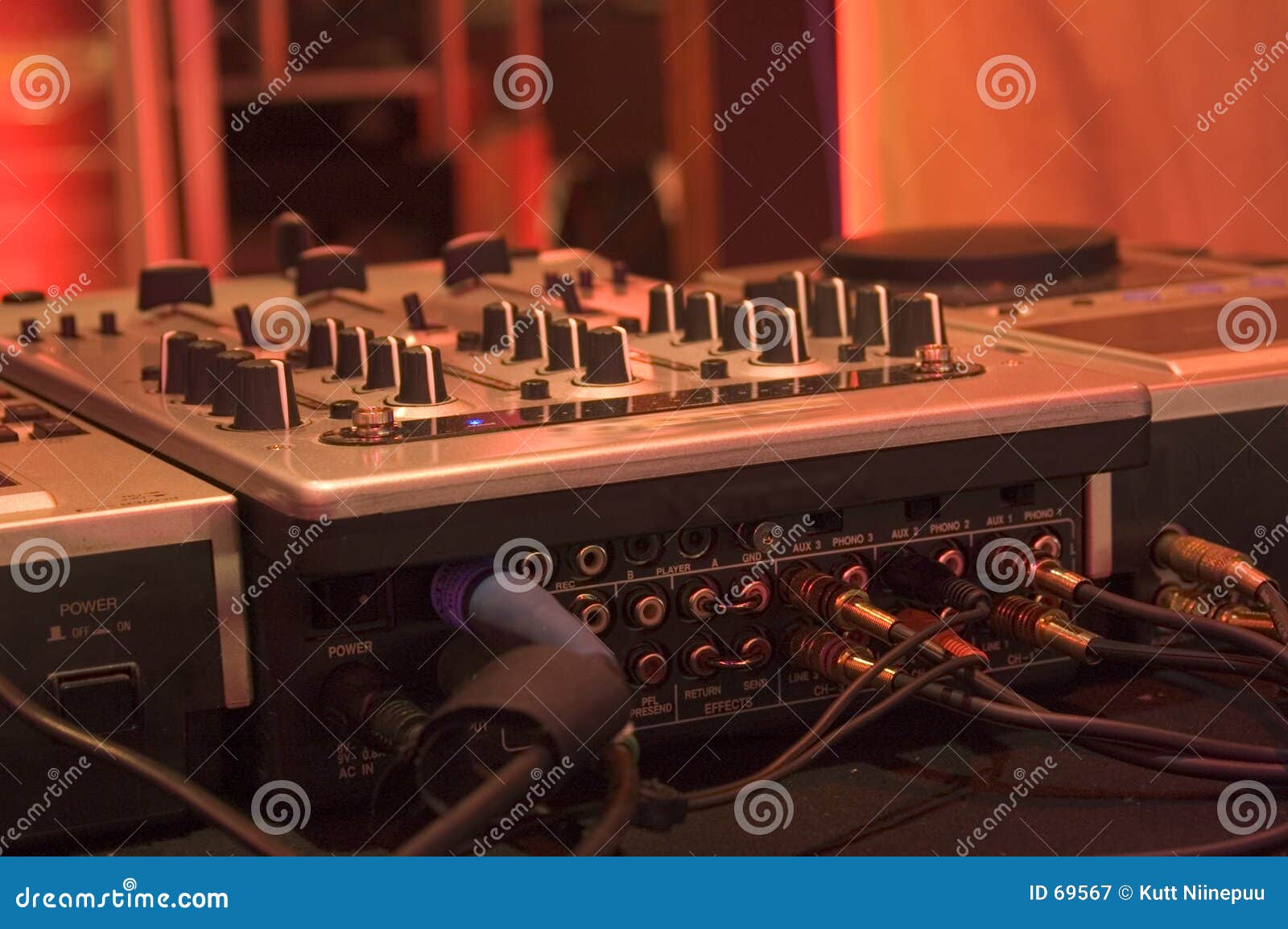 DJ Mixer controls stock image. Image of club, disc, entertainment - 69567