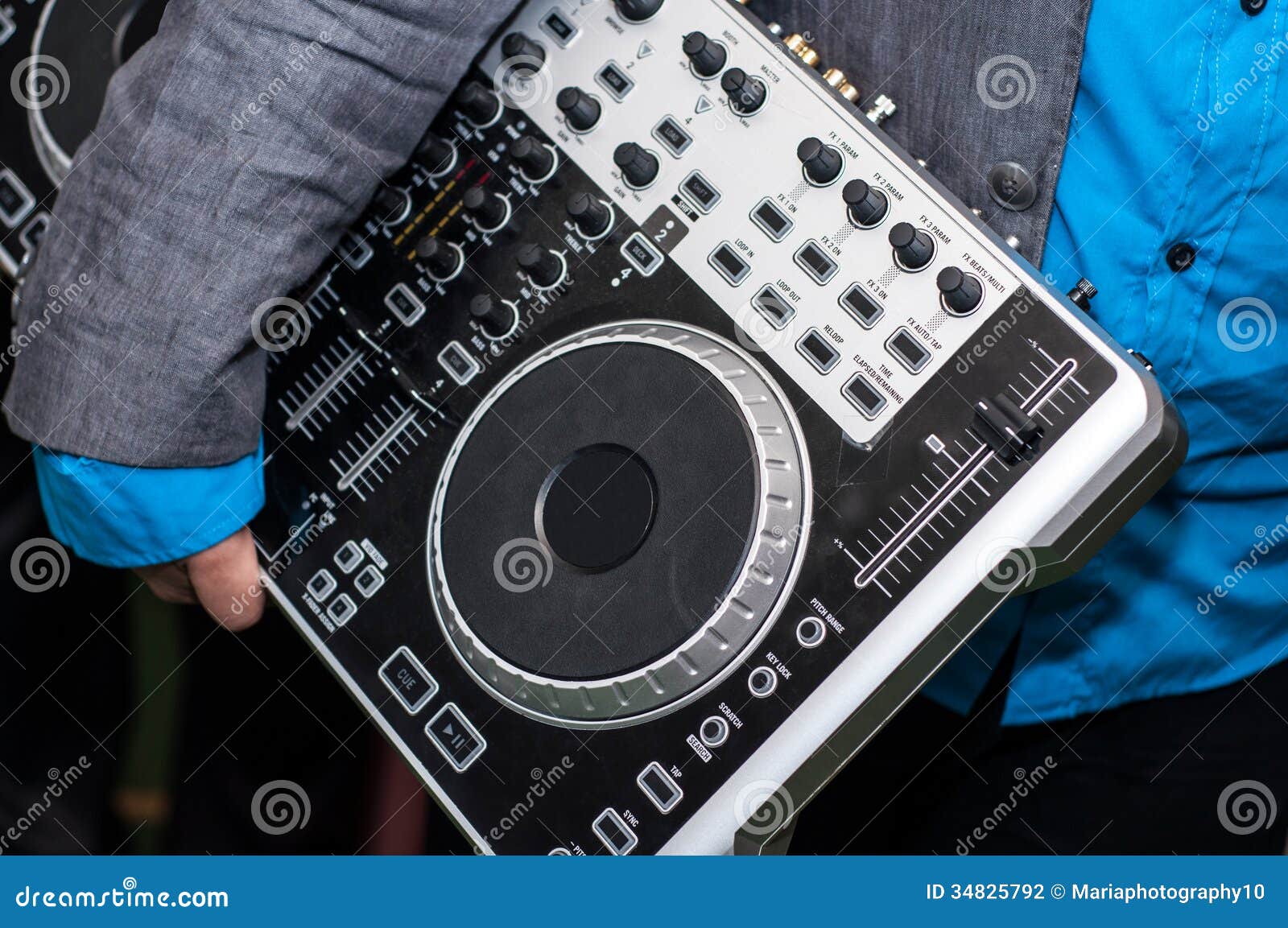 Dj mixer equipment stock photo. Image of club, instrument - 34825792