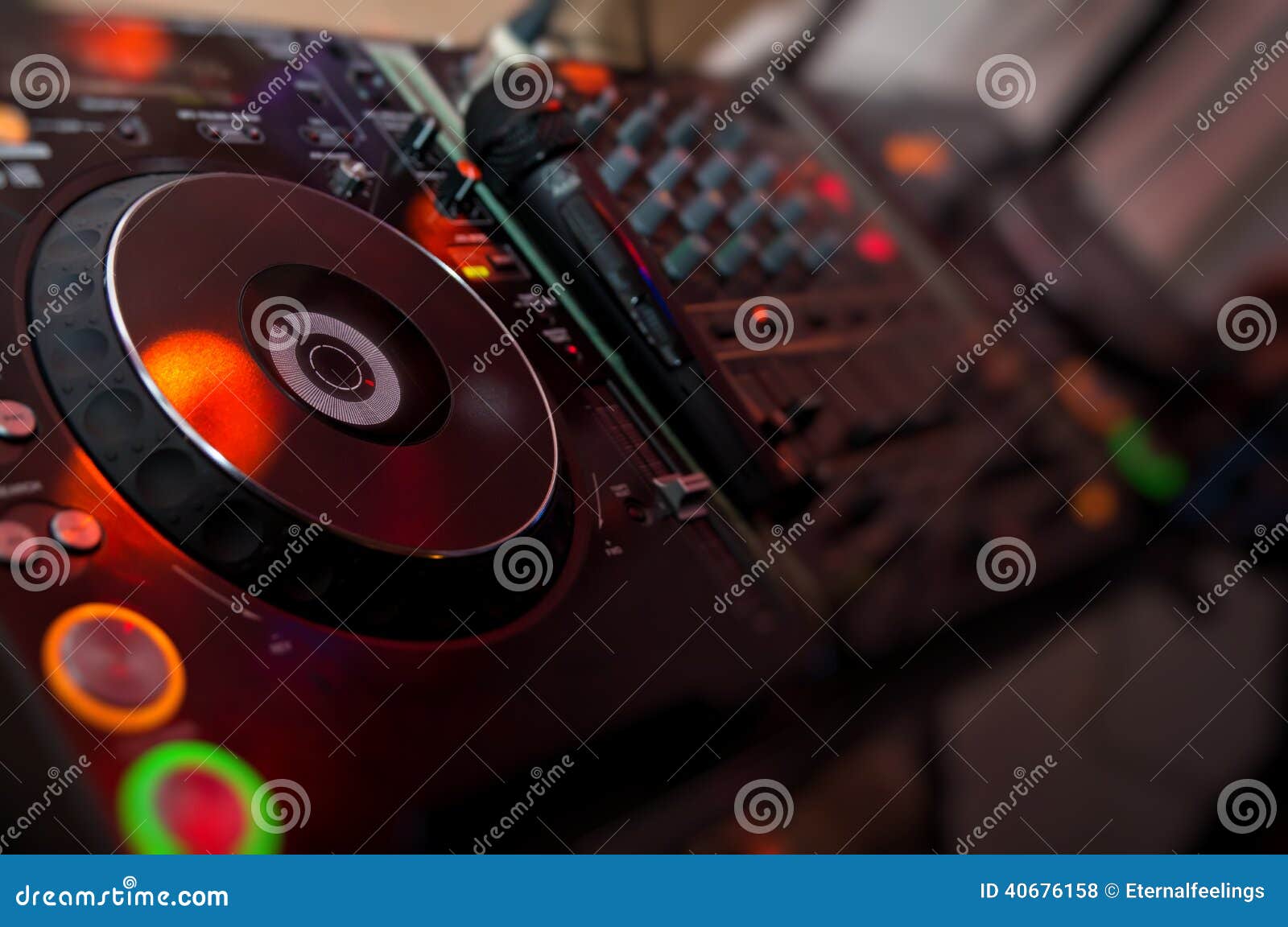 Dj mixes the track stock photo. Image of discotheque - 40676158