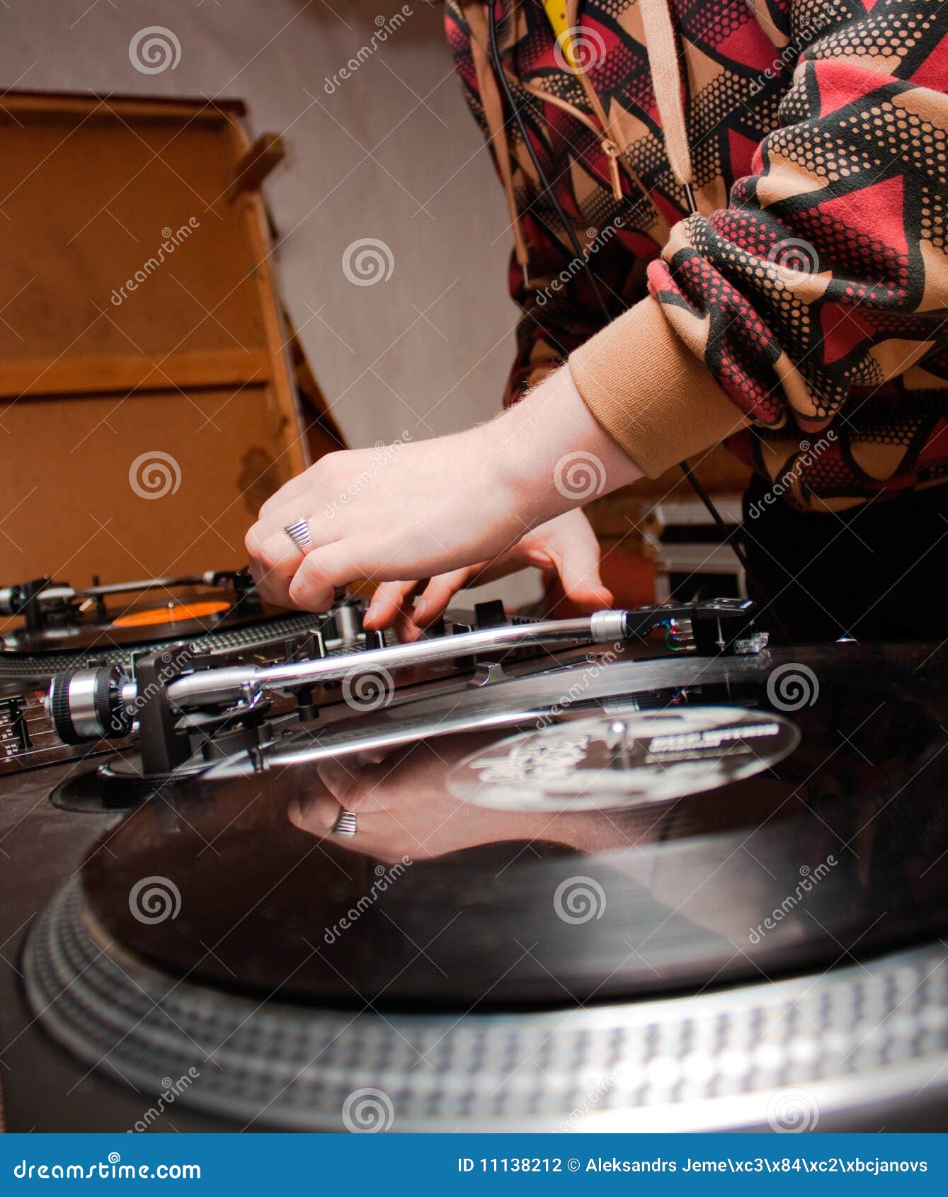DJ mixing stock photo. Image of funky, performing, nightlife - 11138212