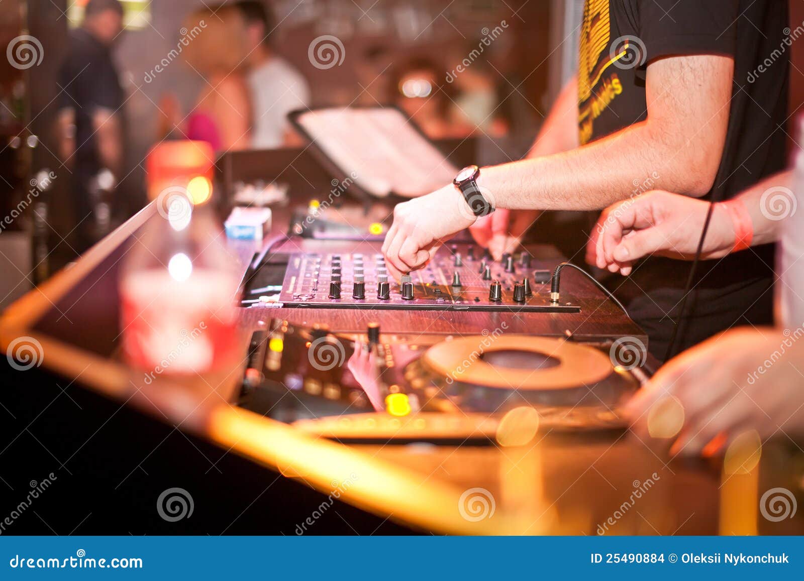 Dj mixing stock photo. Image of control, technology, music - 25490884