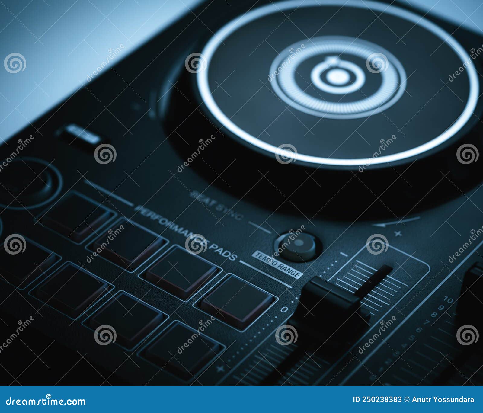 DJ Mixing Deck Controller Connecting To Laptop and Tablet Using USB ...