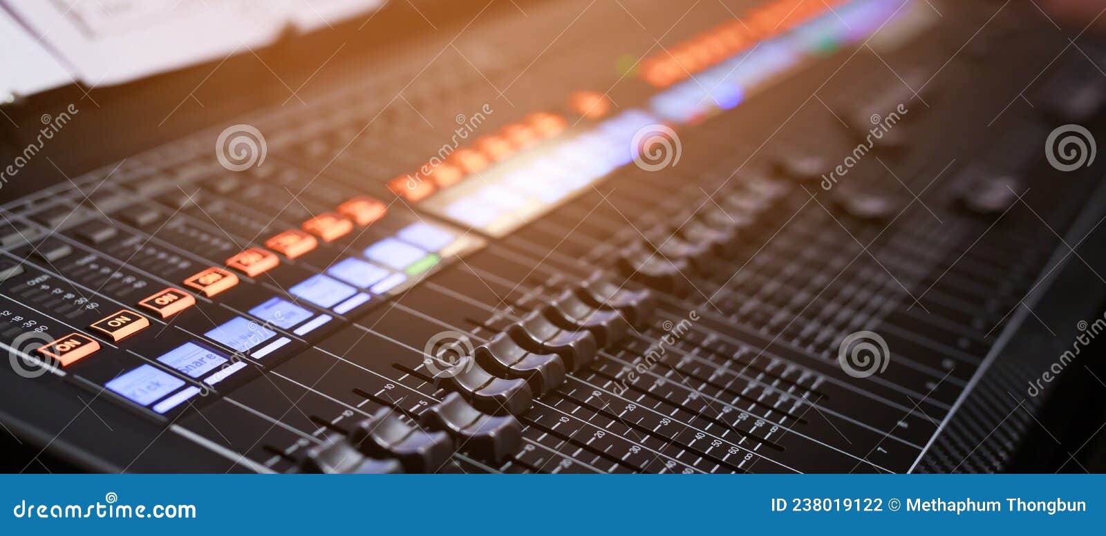 DJ Mixing Music on Stage, Concert Stock Photo - Image of instrument ...