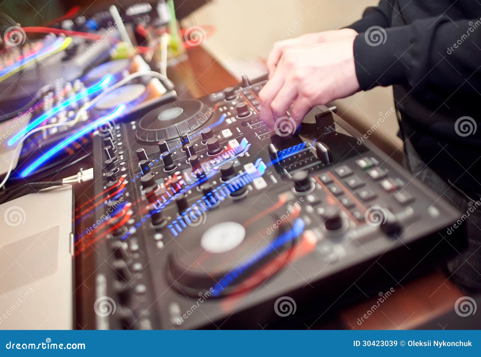 Dj mixing stock image. Image of mixing, spinning, disco - 30423039