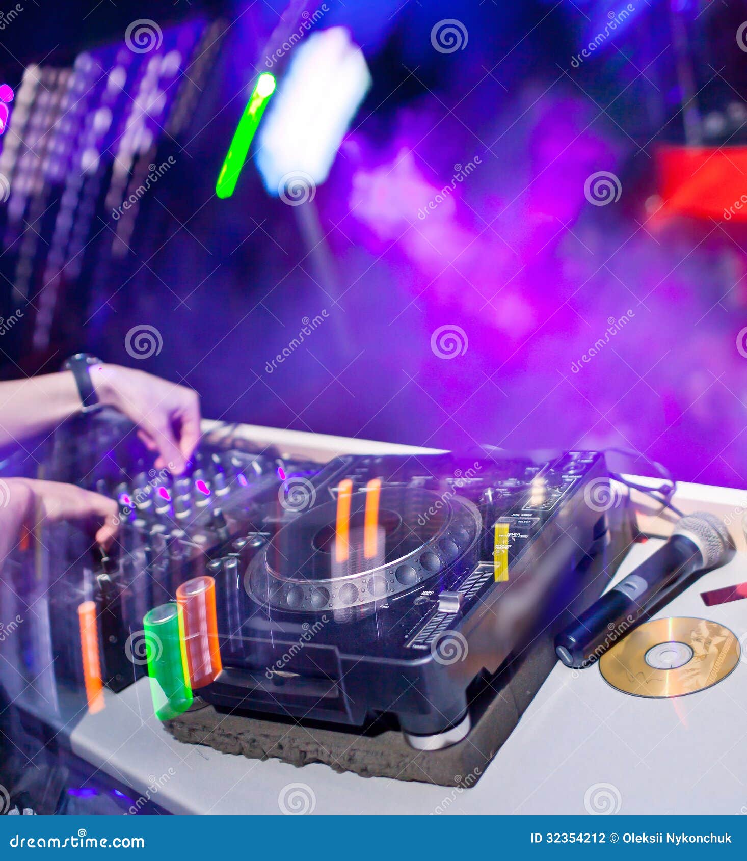Dj mixing stock photo. Image of spinning, turning, clubbing - 32354212
