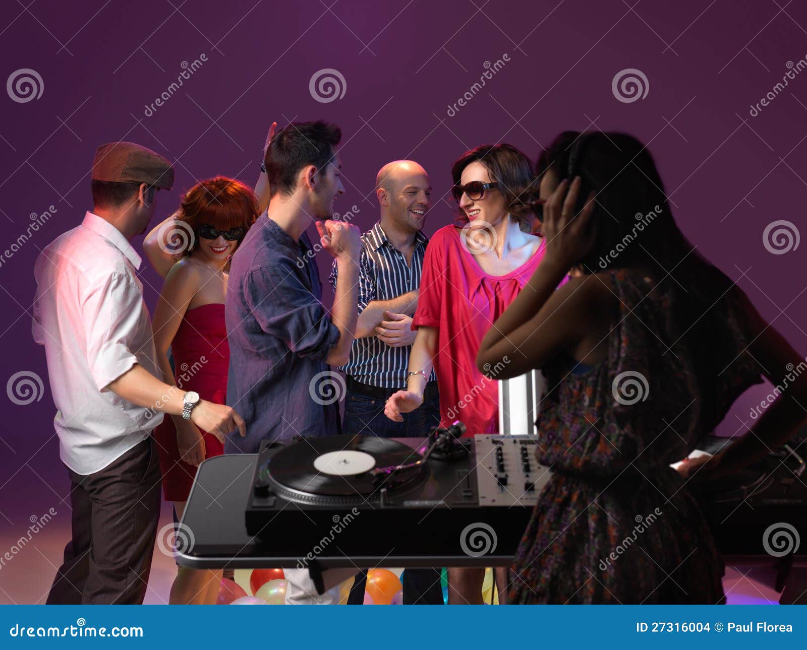Dj mixing at a party stock photo. Image of motion, club - 27316004