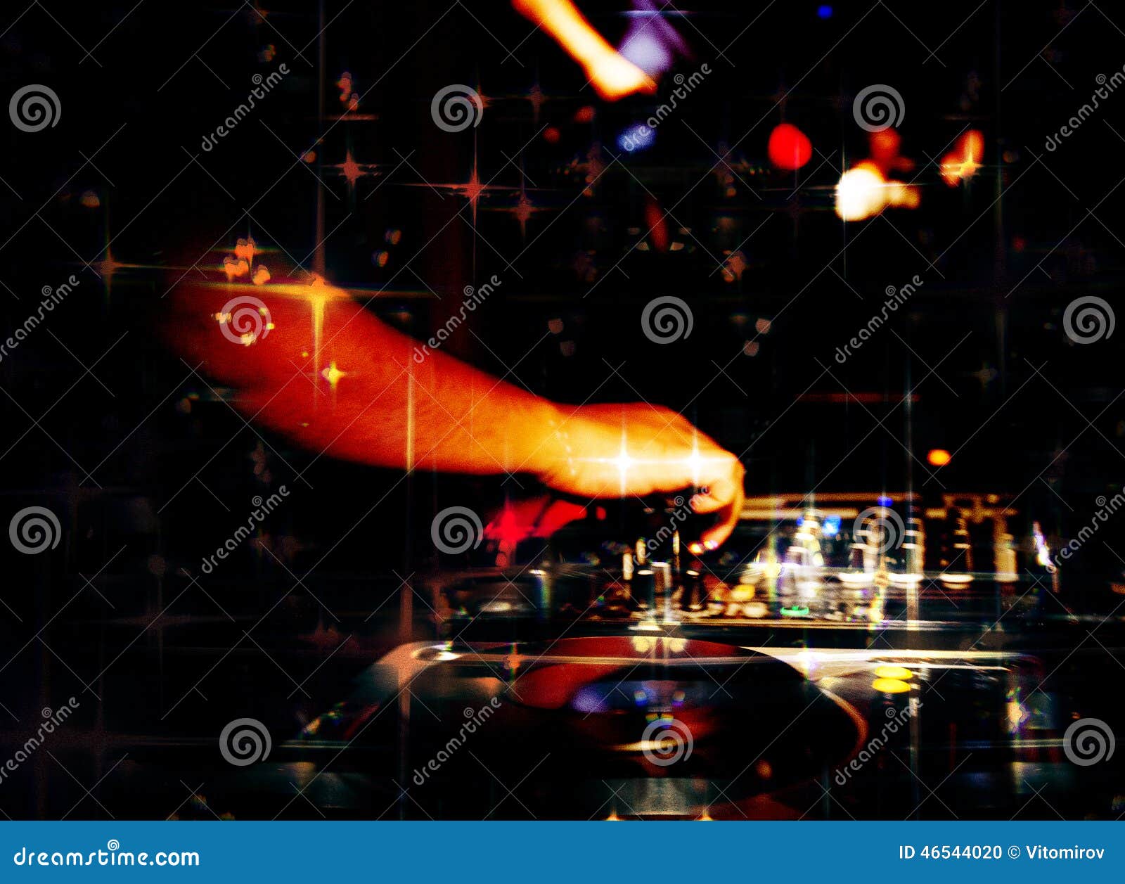 DJ Music night club stock photo. Image of background - 46544020