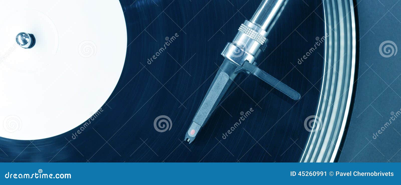 Dj Needle Stylus on Spinning Record Stock Image - Image of jockey ...