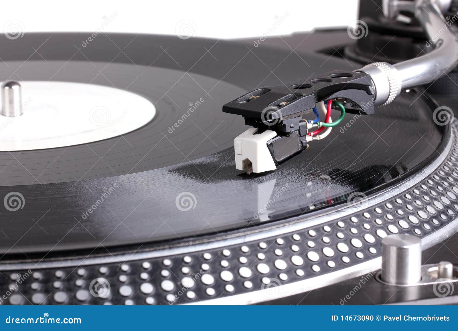 Dj needle on turntable stock photo. Image of disco, disc - 14673090