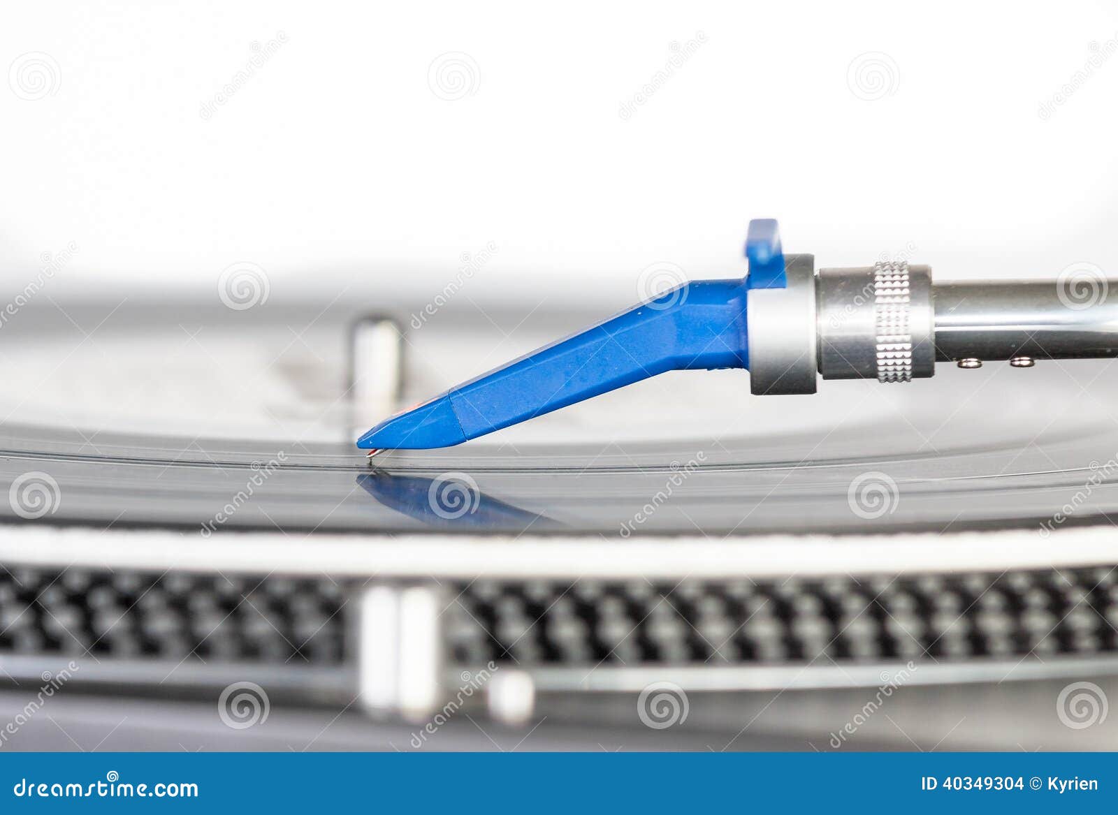 DJ Needle on a Vinyl Record Stock Photo - Image of plastic, black: 40349304