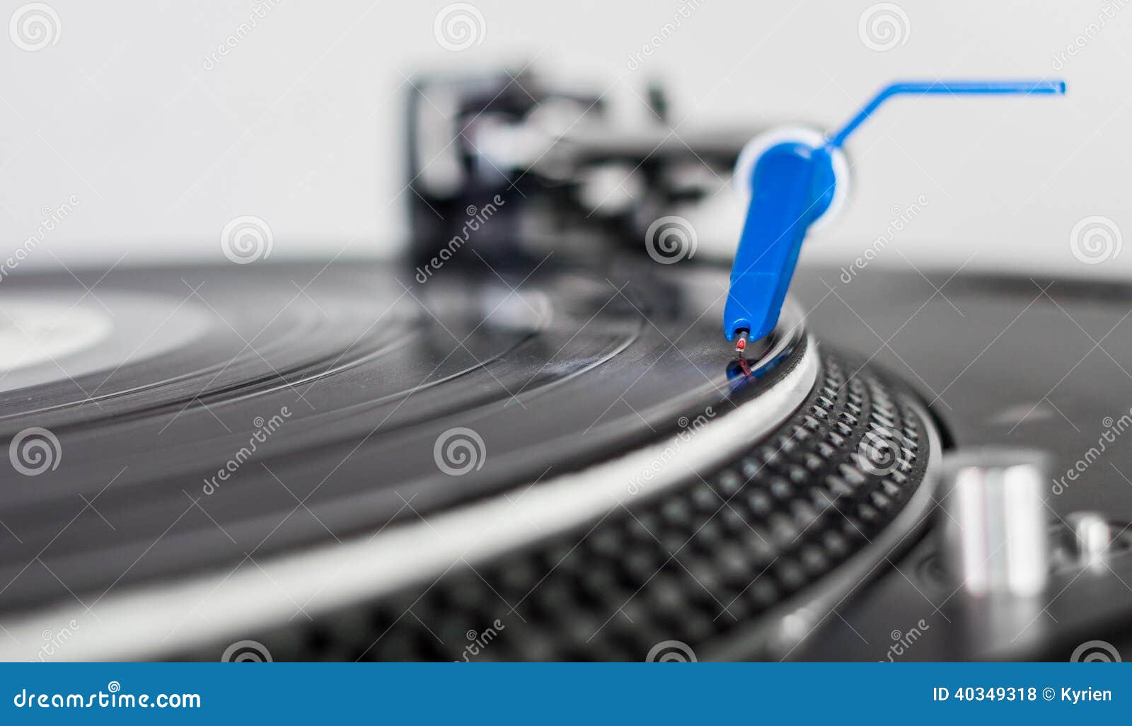 DJ Needle on a Vinyl Record Stock Photo - Image of scratch, record ...