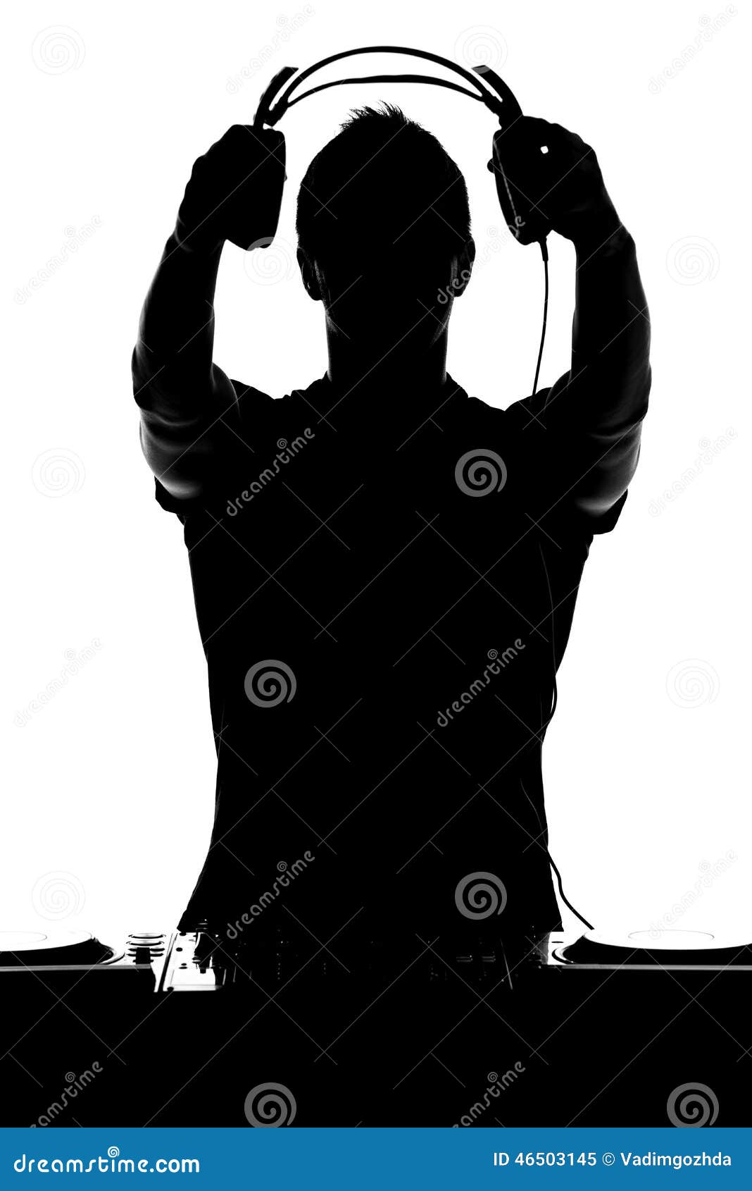 DJ stock image. Image of happy, attractive, model, musician - 46503145