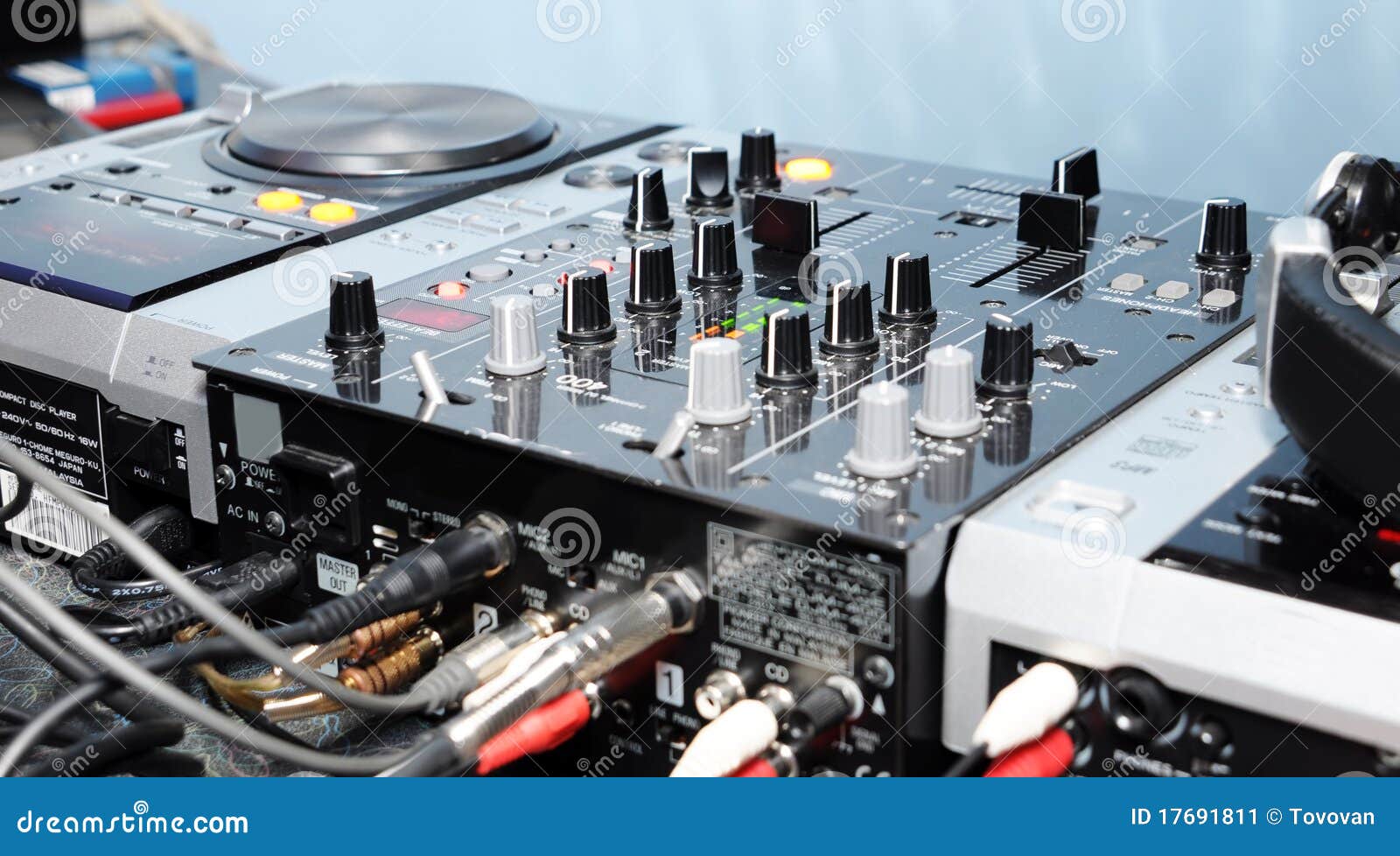 DJ panel stock image. Image of finger, jokey, disco, clubbing - 17691811