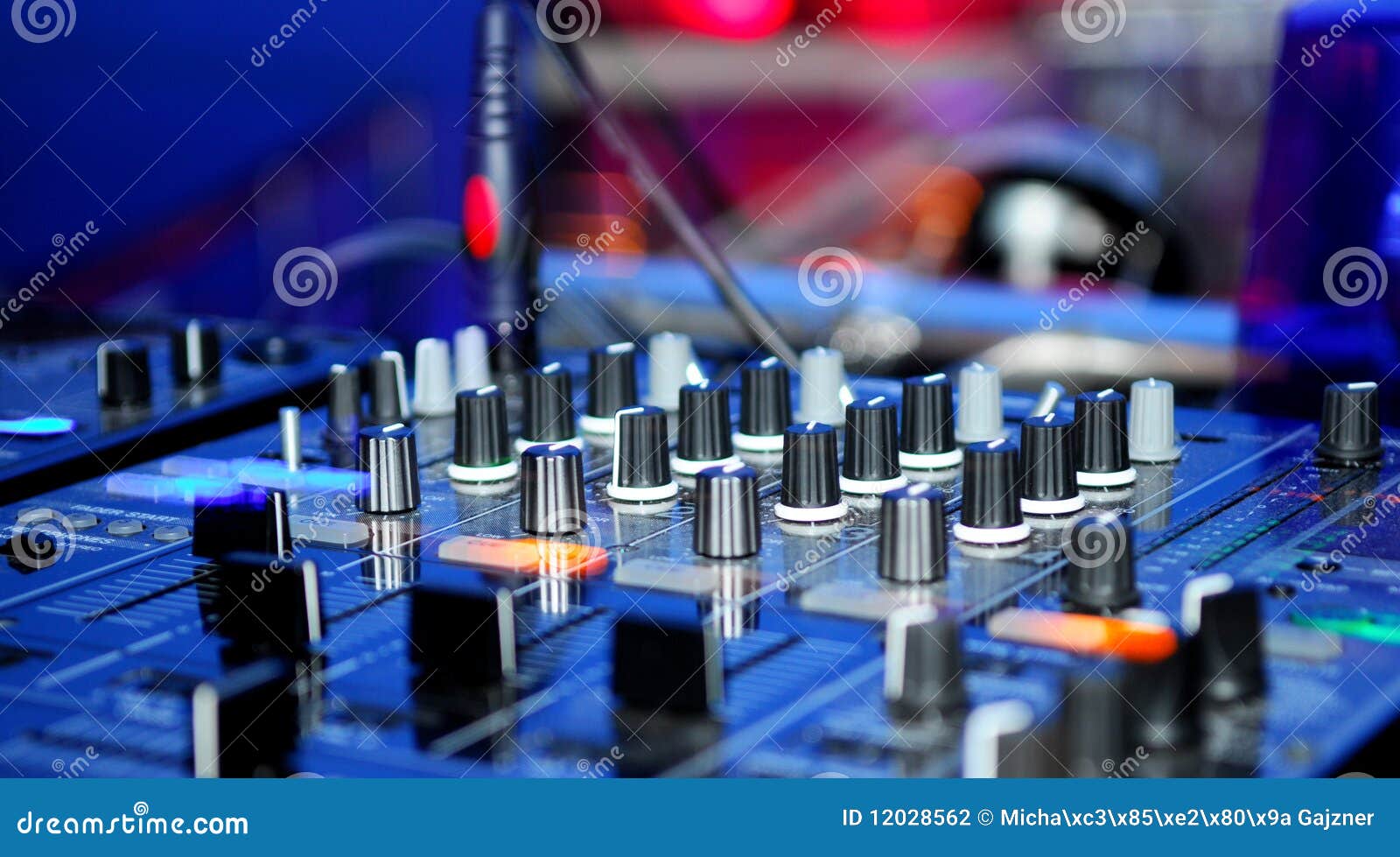 Dj Panel Music stock photo. Image of event, light, party - 12028562