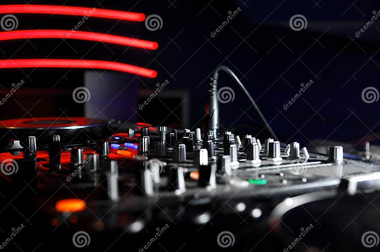 Dj Panel Music stock photo. Image of indoors, nightclub - 8351438