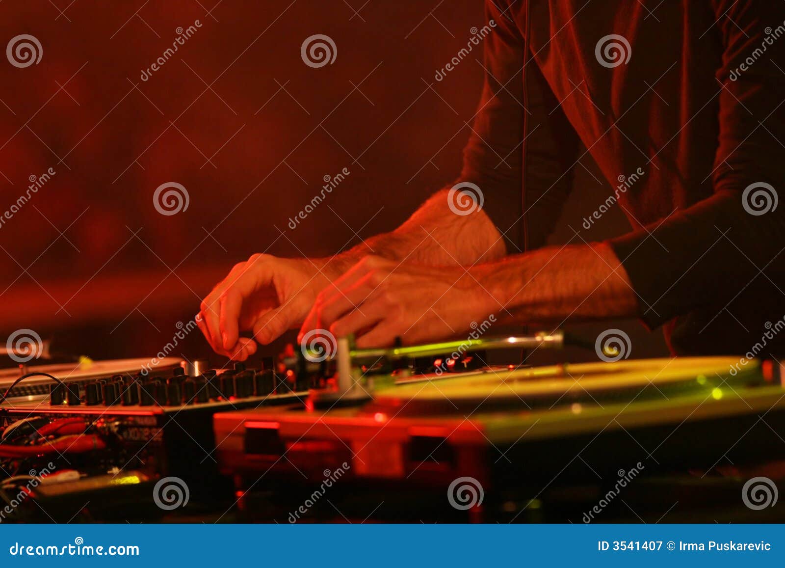 Dj performance stock image. Image of mist, beats, dark - 3541407