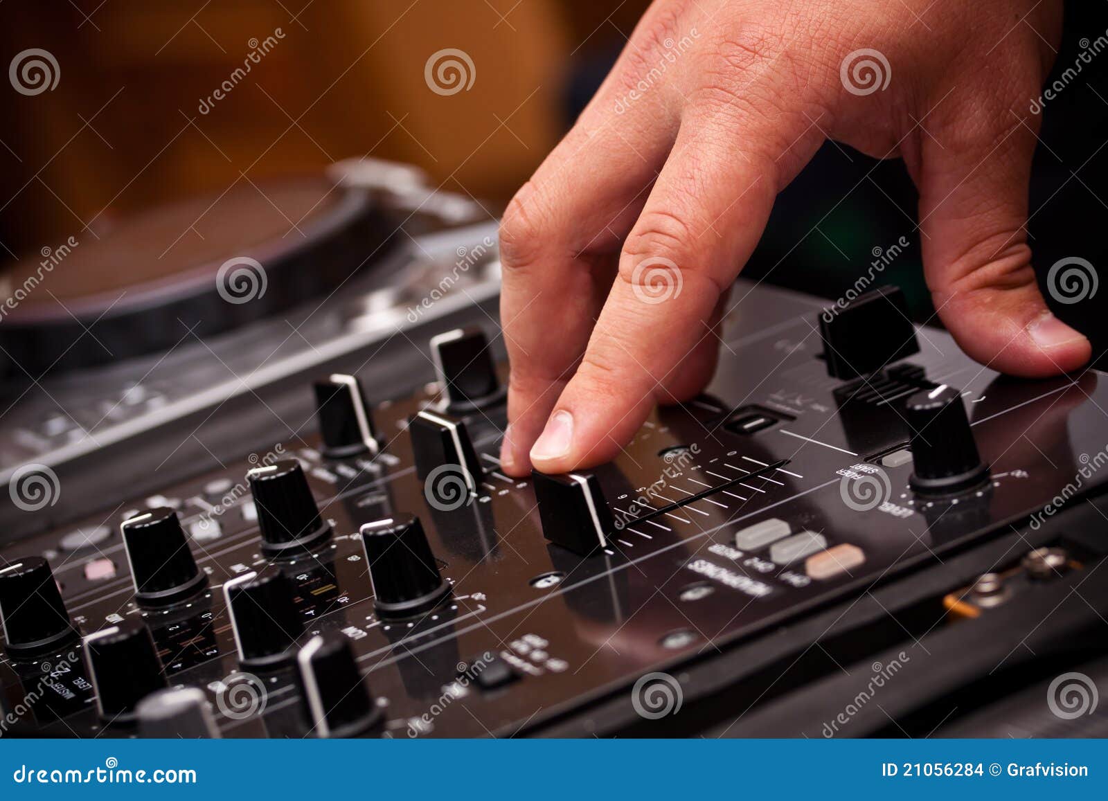 DJ play music stock photo. Image of clubbing, show, disc - 21056284