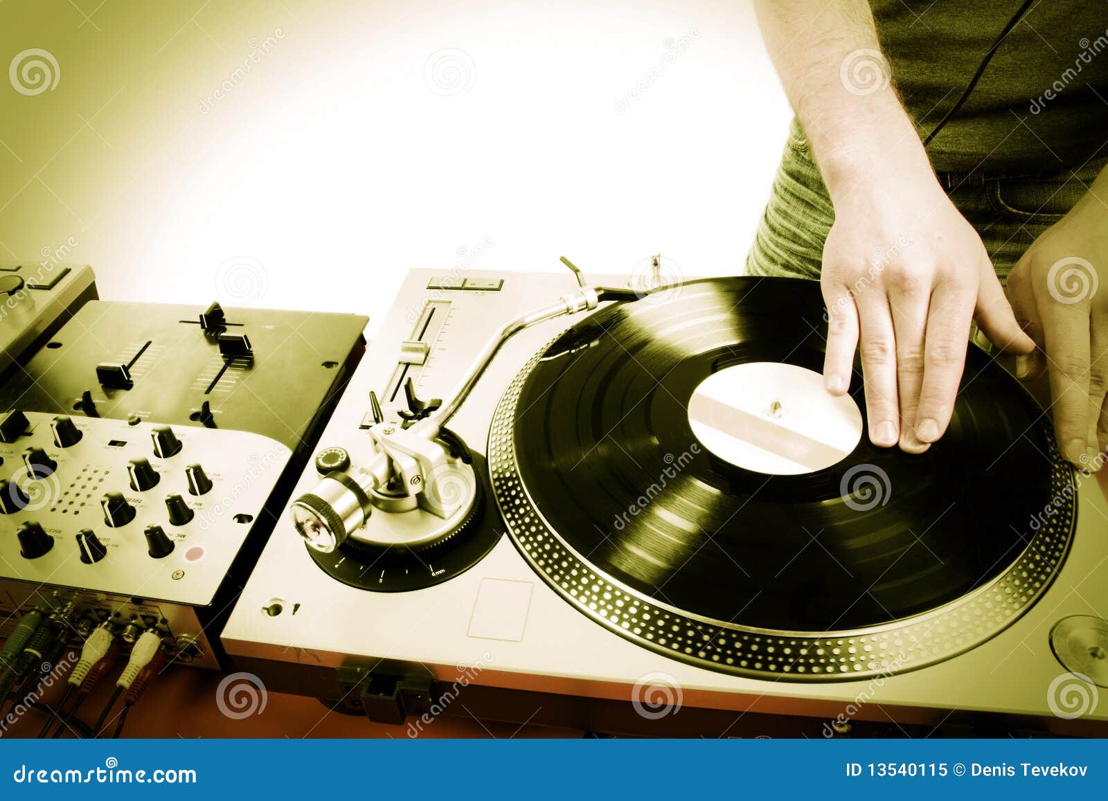 Dj playing stock image. Image of funky, life, hand, male - 13540115