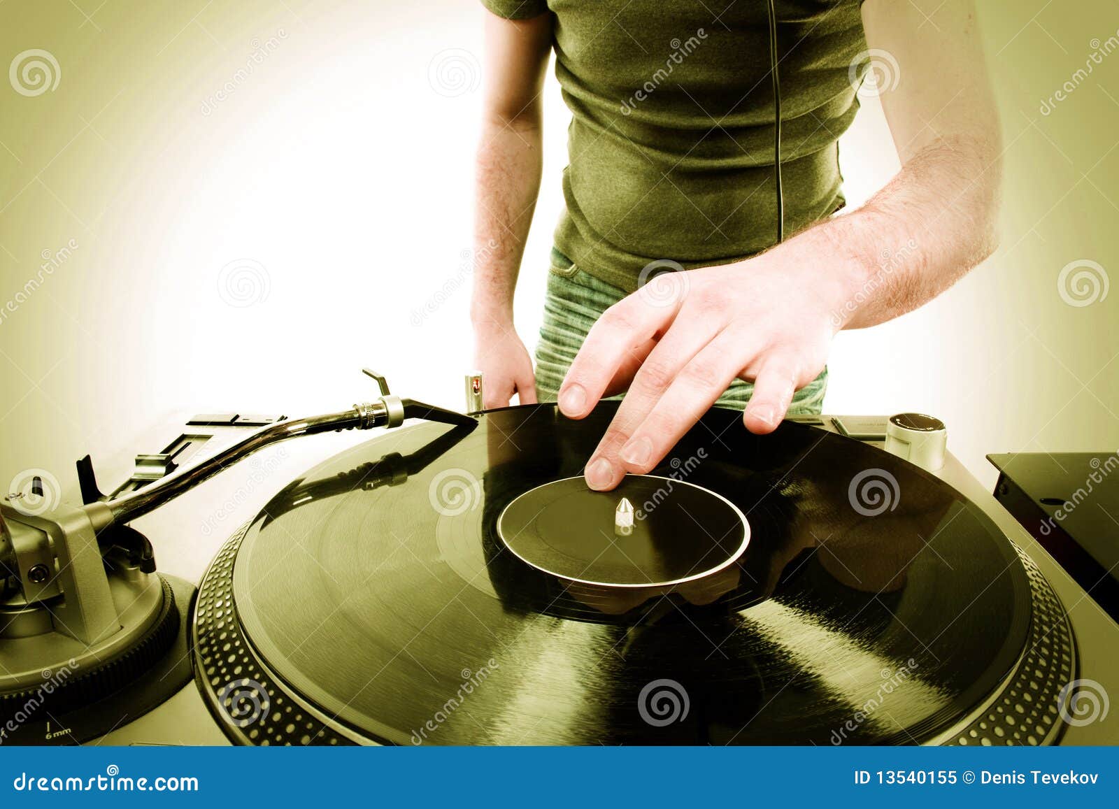 Dj playing stock image. Image of clubbing, black, mixing - 13540155