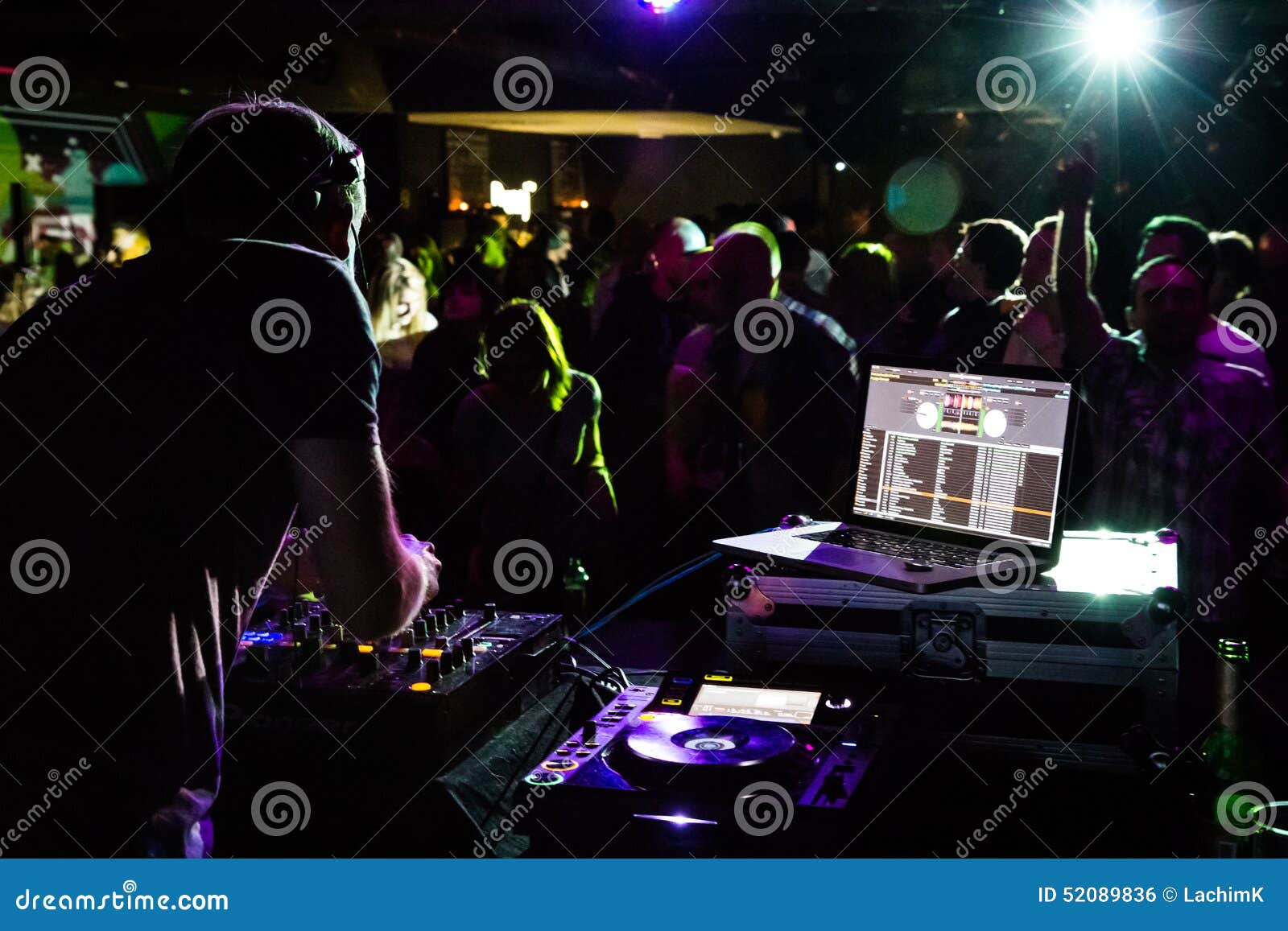DJ Playing in a Club editorial photo. Image of playing - 52089836