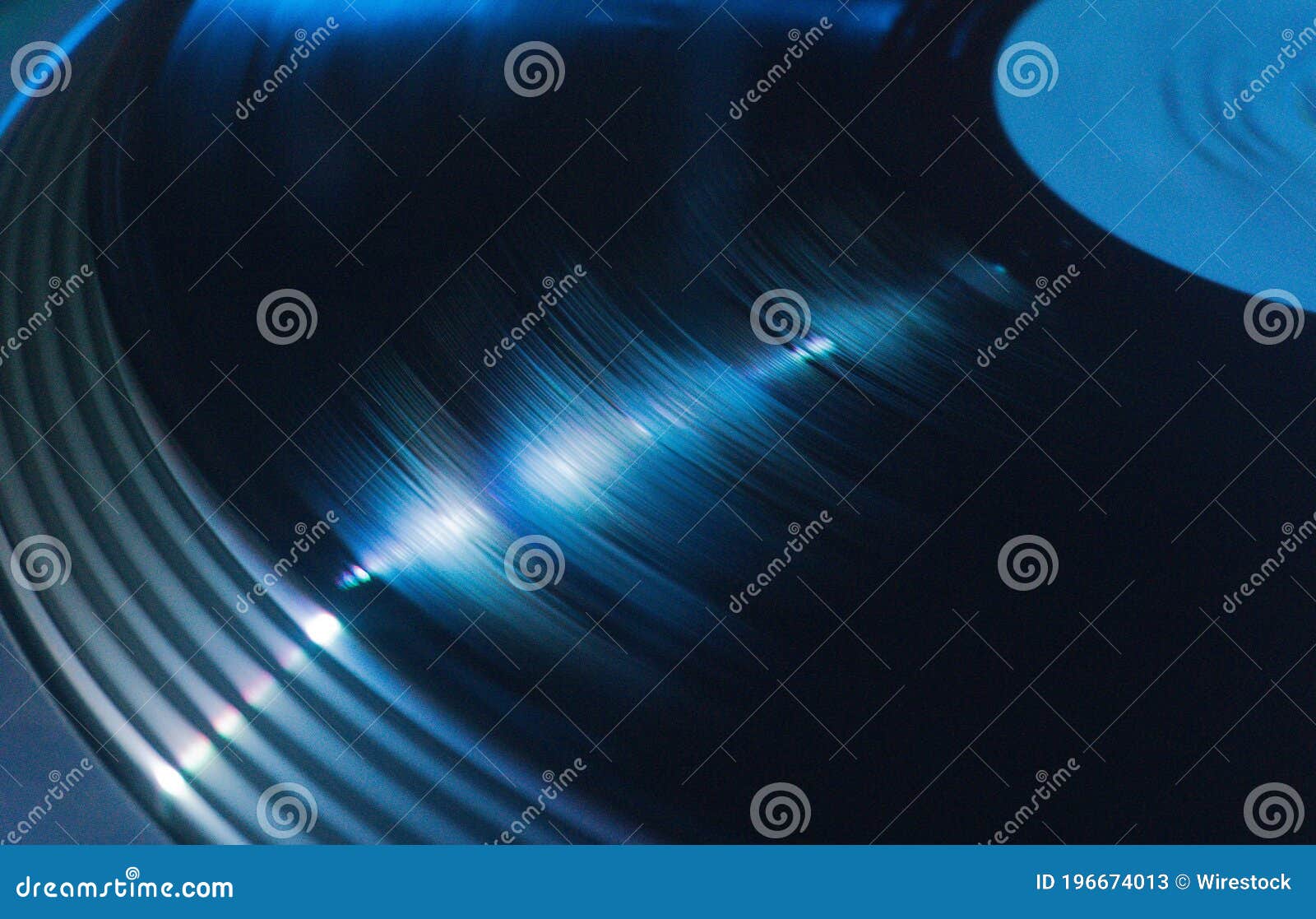 Vinyle under neon light stock image. Image of light - 196674013