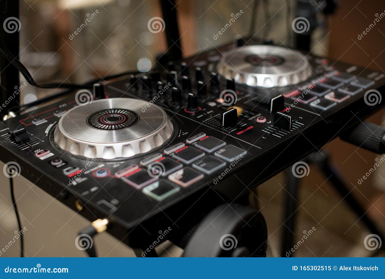 DJ Remote Control Light in the Concert Hall Stock Image - Image of ...